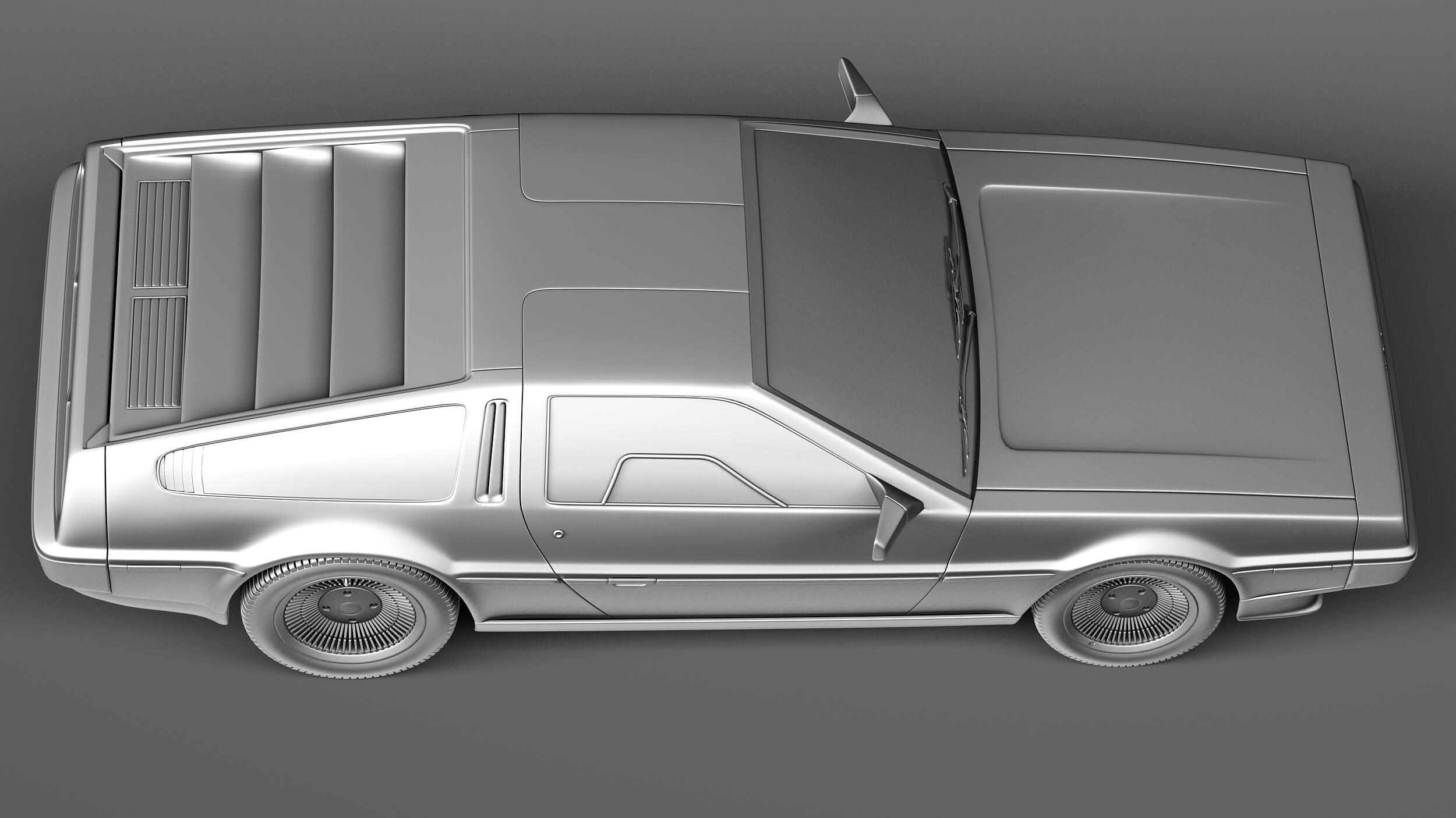 DeLorean DMC-12 3D Model by SQUIR