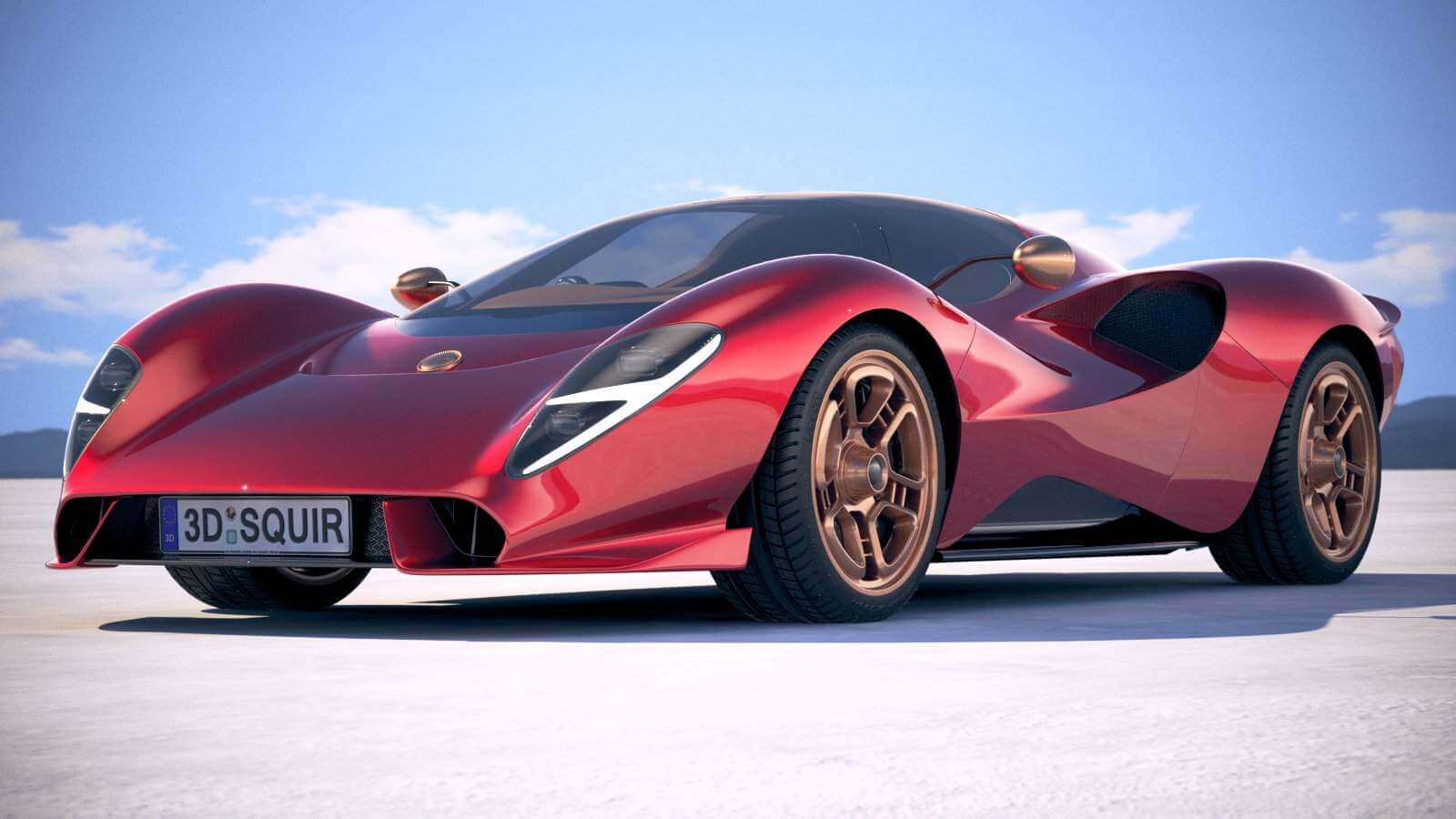 DeTomaso P72 2020 - 3D Model by SQUIR