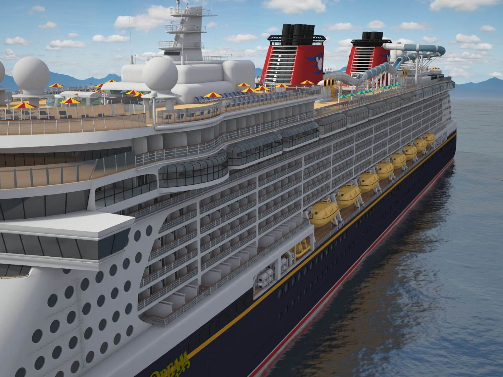 Disney Dream Cruise Ship - 3D Model by SQUIR