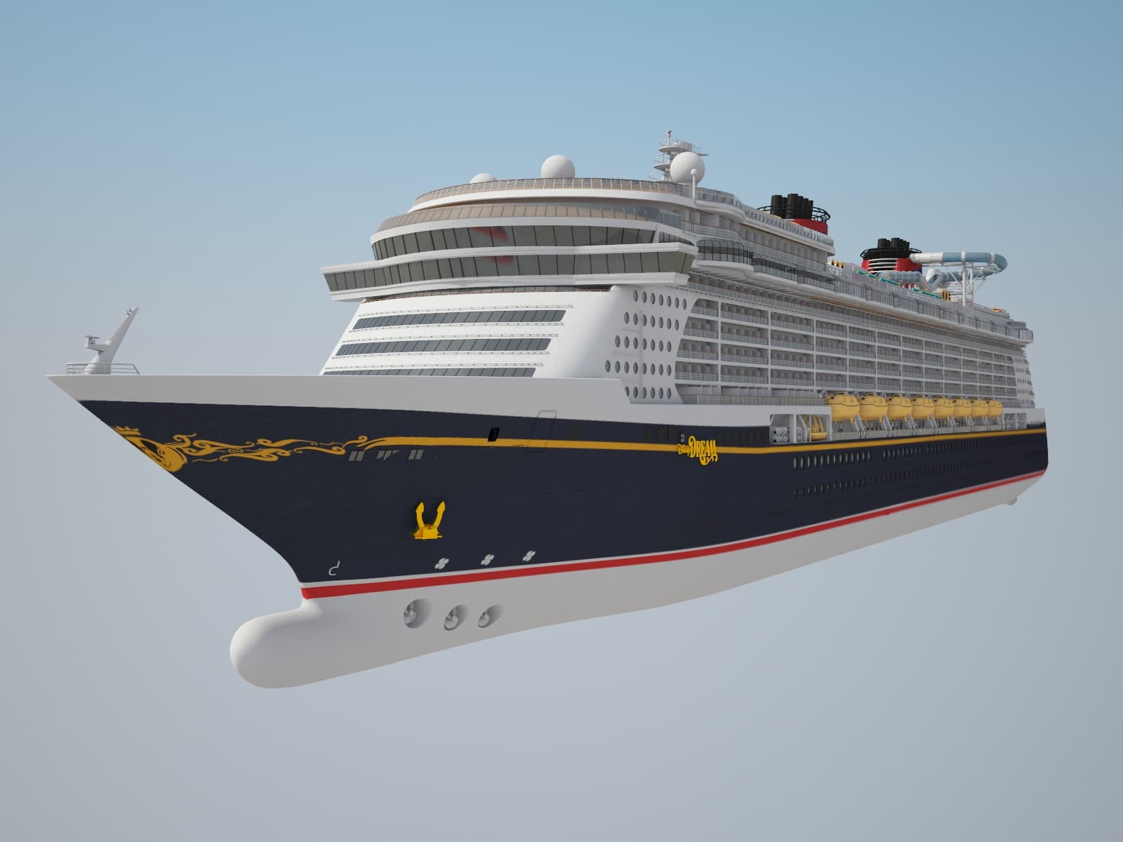Disney Dream Cruise Ship - 3D Model by SQUIR