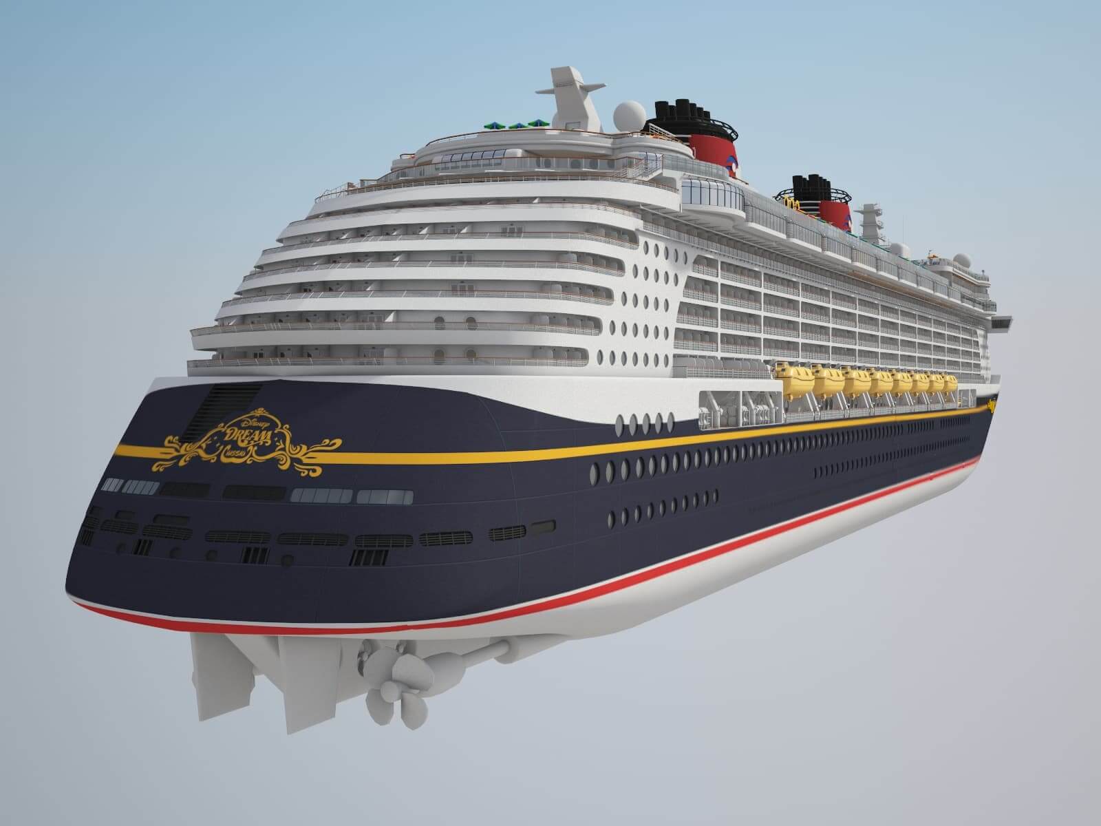 Disney Dream Cruise Ship - 3D Model by SQUIR