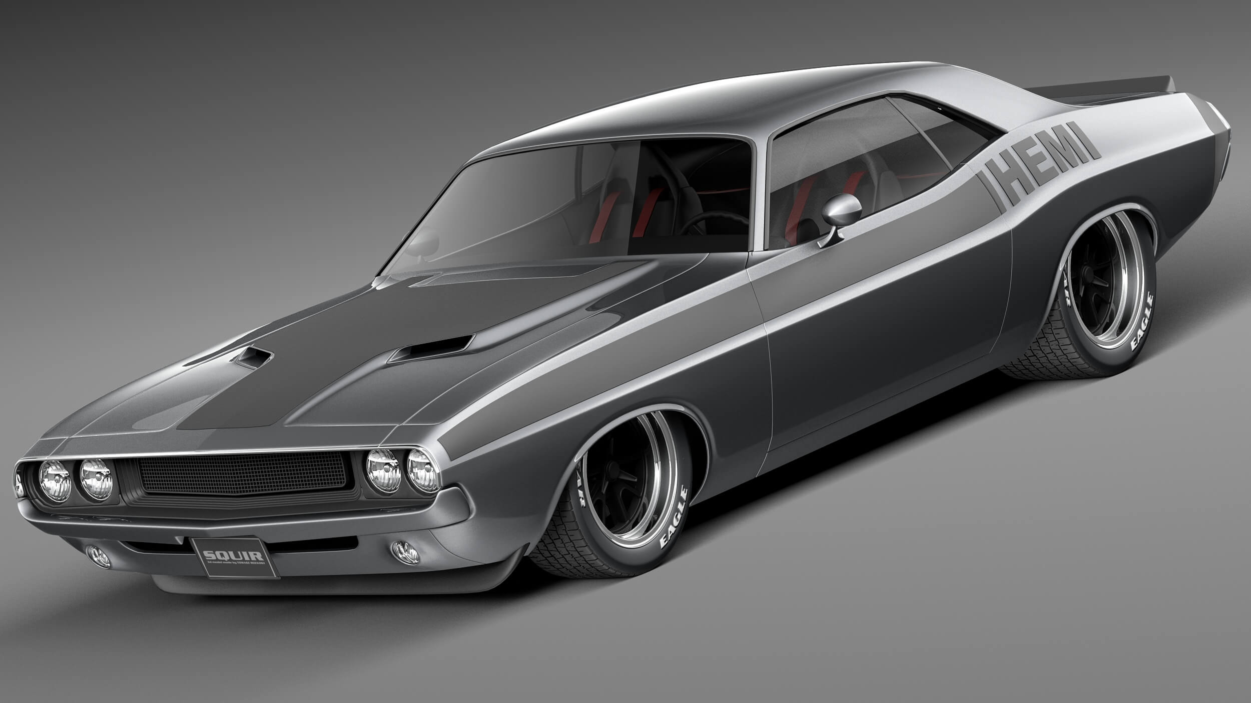 Dodge Challenger 1970 Pro Touring - 3D Model by SQUIR