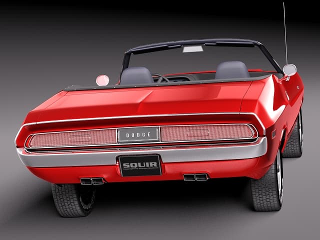 Dodge Challenger Convertible 1970 - 3D Model by SQUIR
