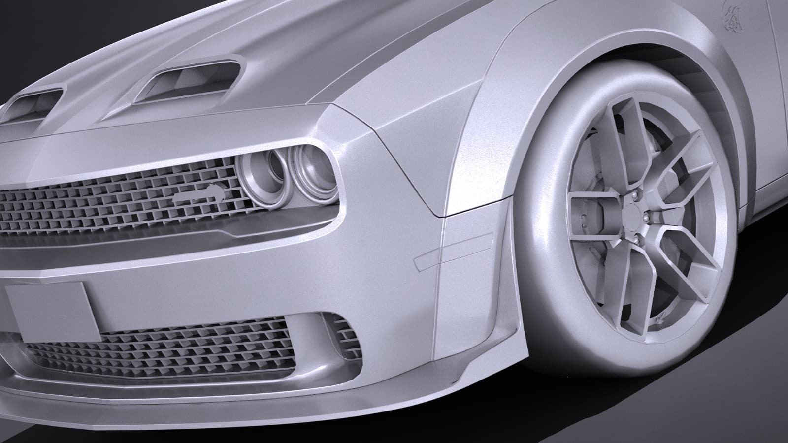 Dodge Challenger SRT Hellcat 2019 - 3D Model by SQUIR