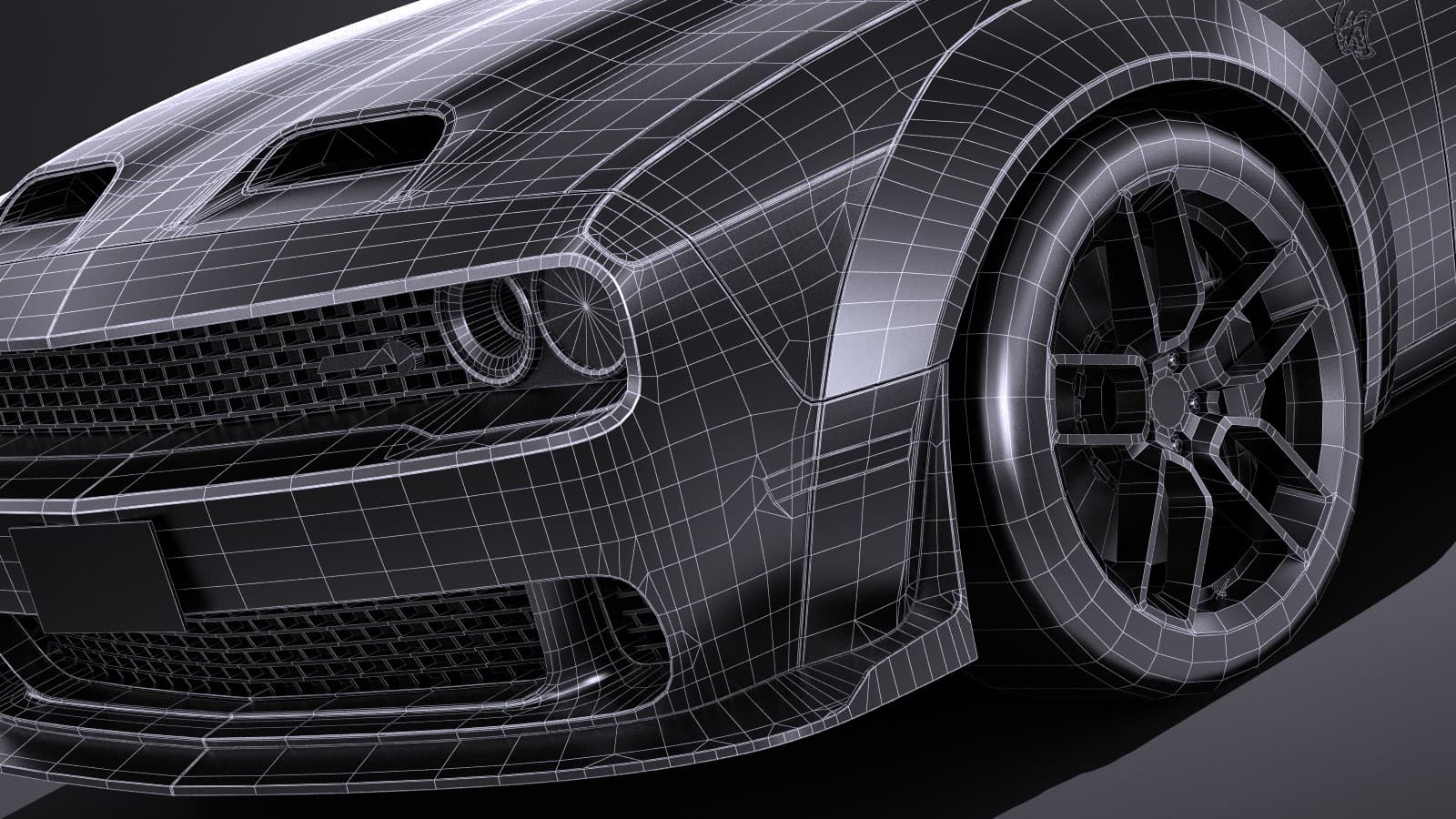 Dodge Challenger SRT Hellcat 2019 - 3D Model by SQUIR