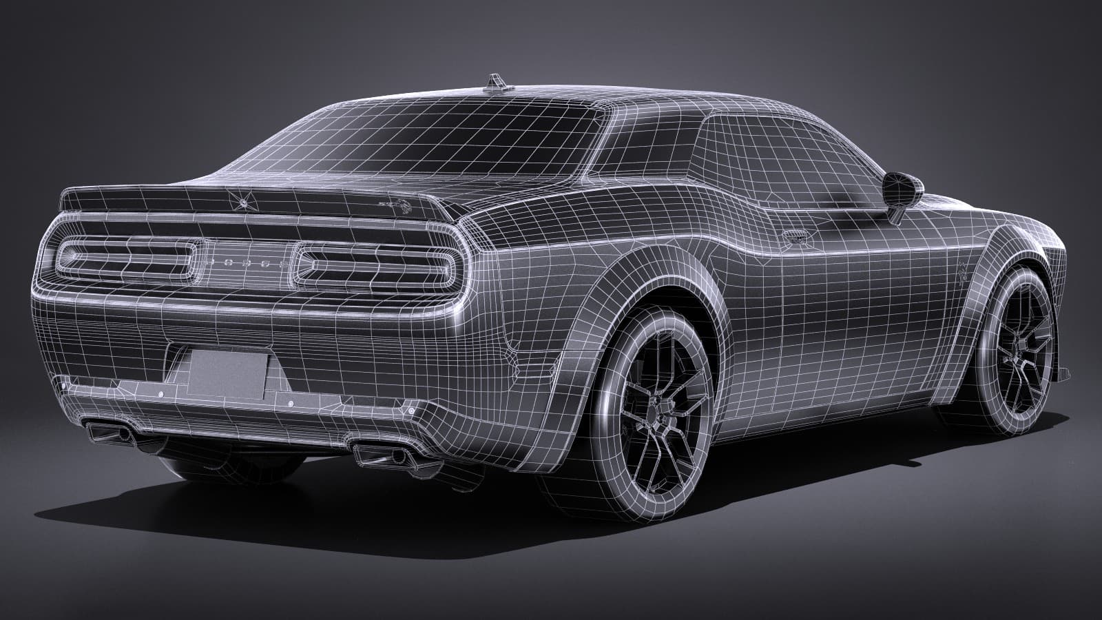 Dodge Challenger SRT Hellcat 2019 - 3D Model by SQUIR