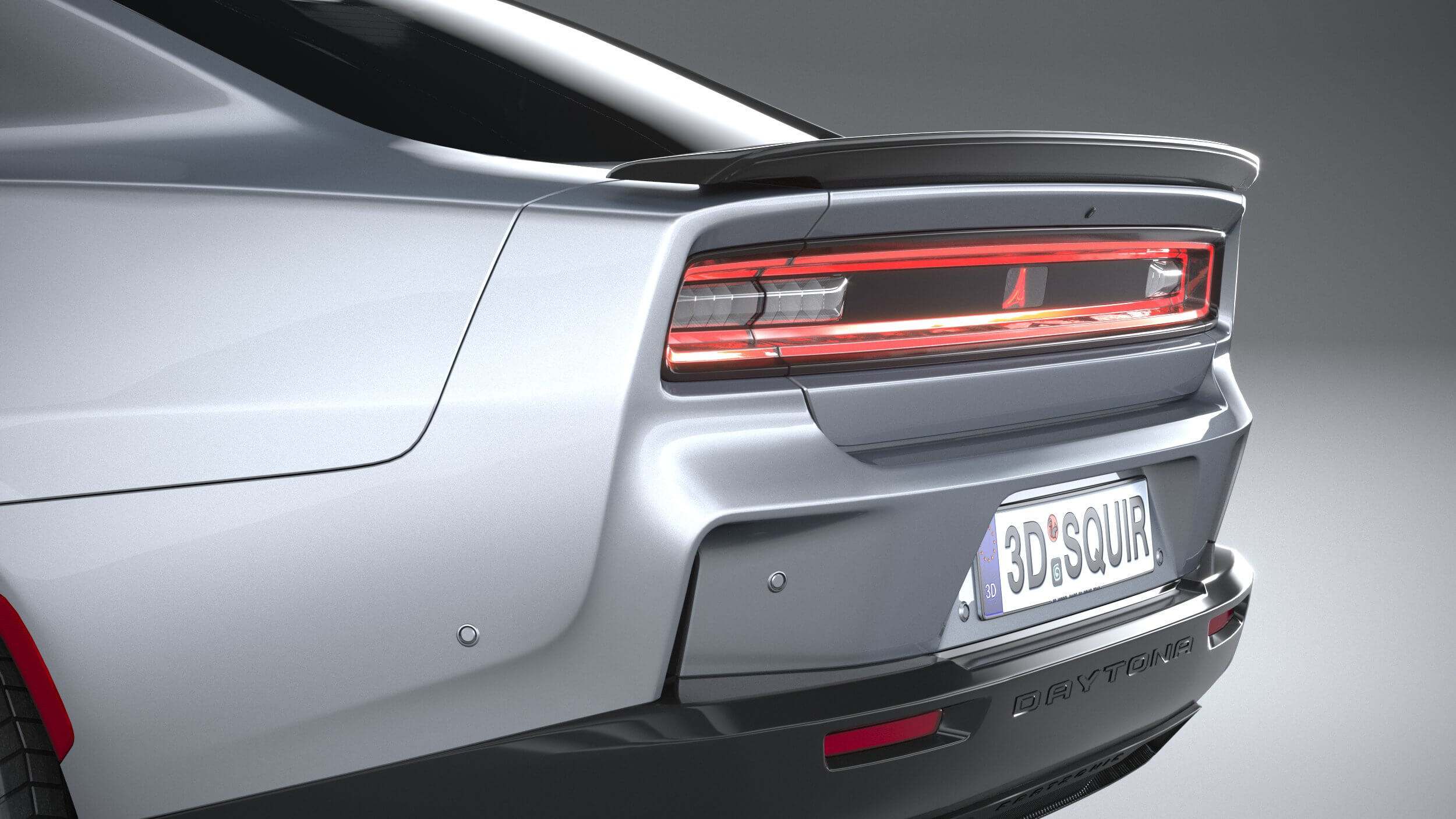 Dodge Charger Daytona 2024 Low Poly - 3D Model by SQUIR