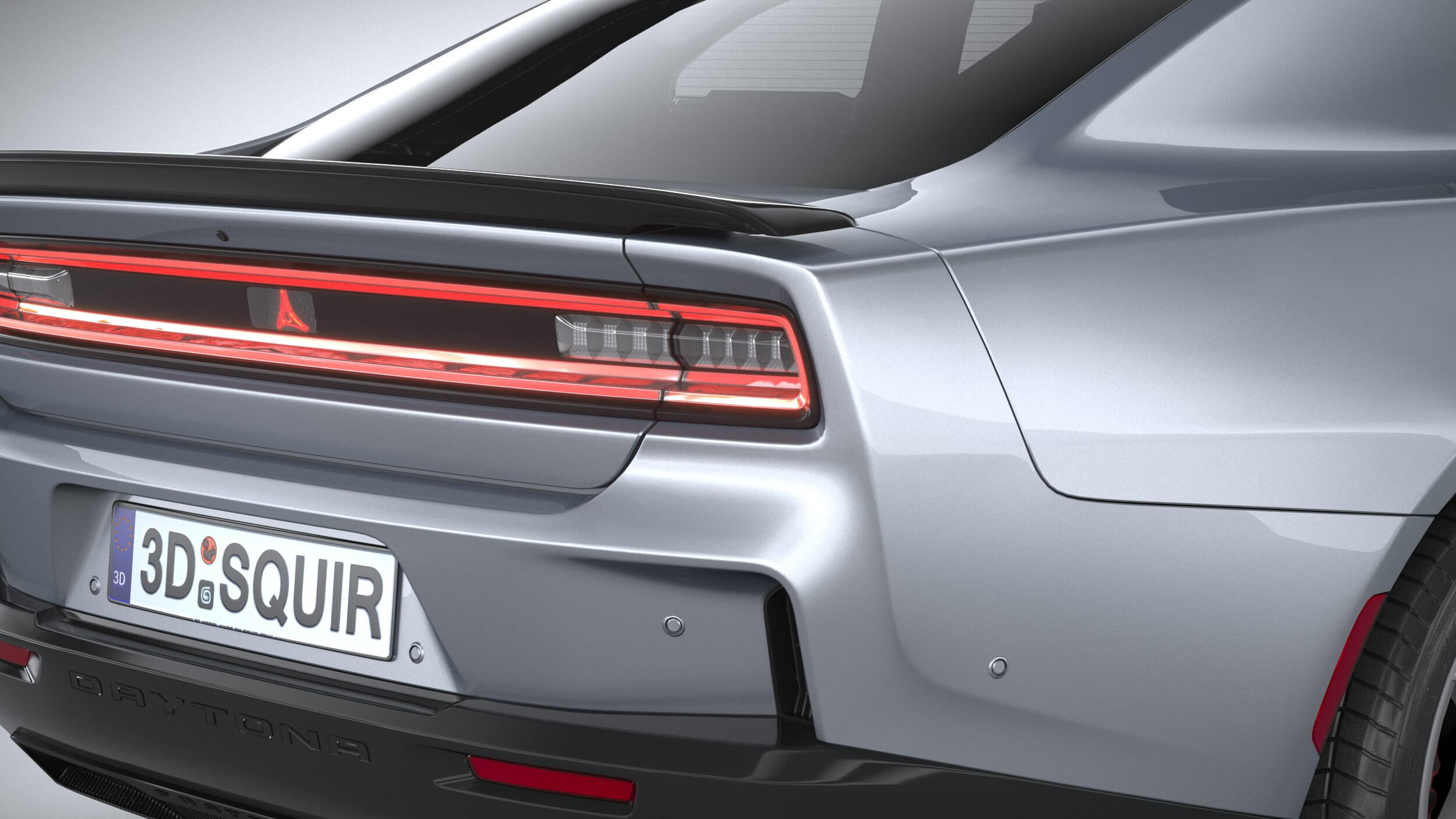 Dodge Charger Daytona 2024 Low Poly - 3D Model by SQUIR