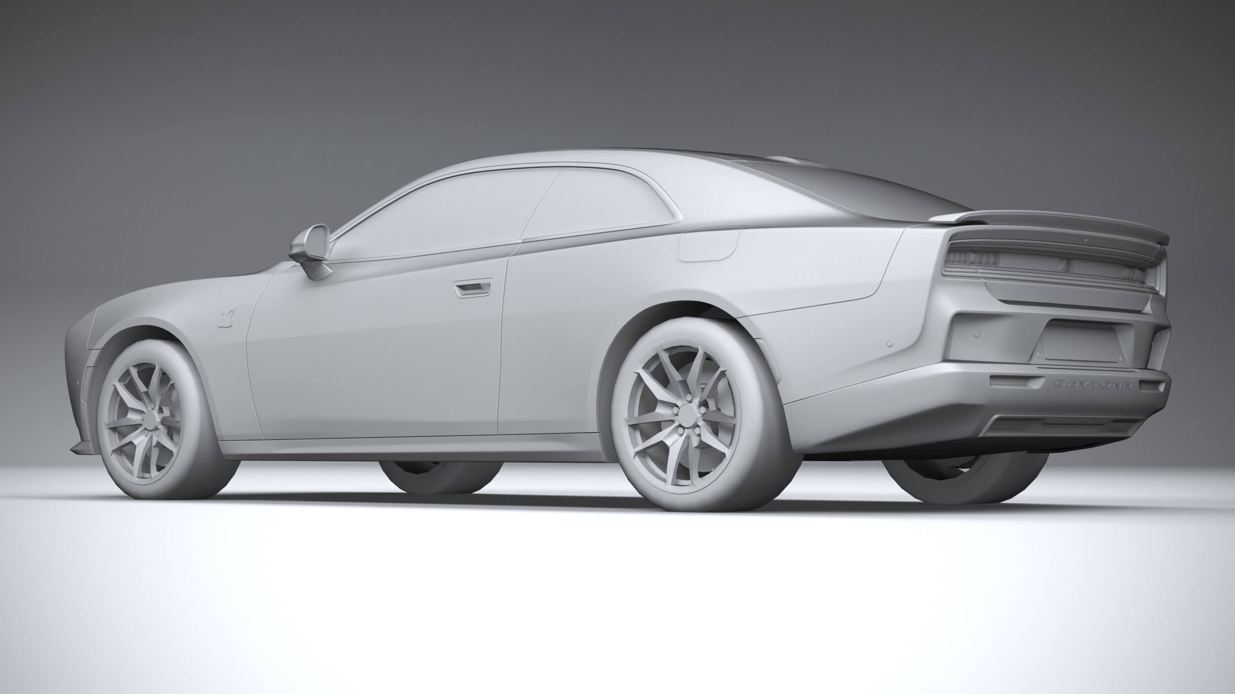 Dodge Charger Daytona 2024 Low Poly - 3D Model by SQUIR