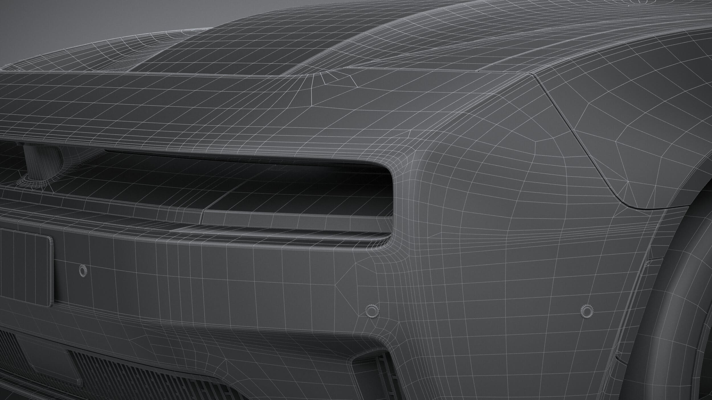 Dodge Charger Daytona 2024 Low Poly - 3D Model by SQUIR