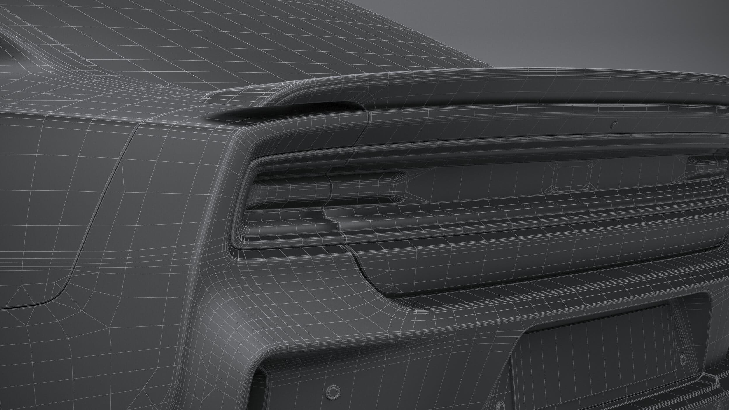 Dodge Charger Daytona 2024 Low Poly - 3D Model by SQUIR