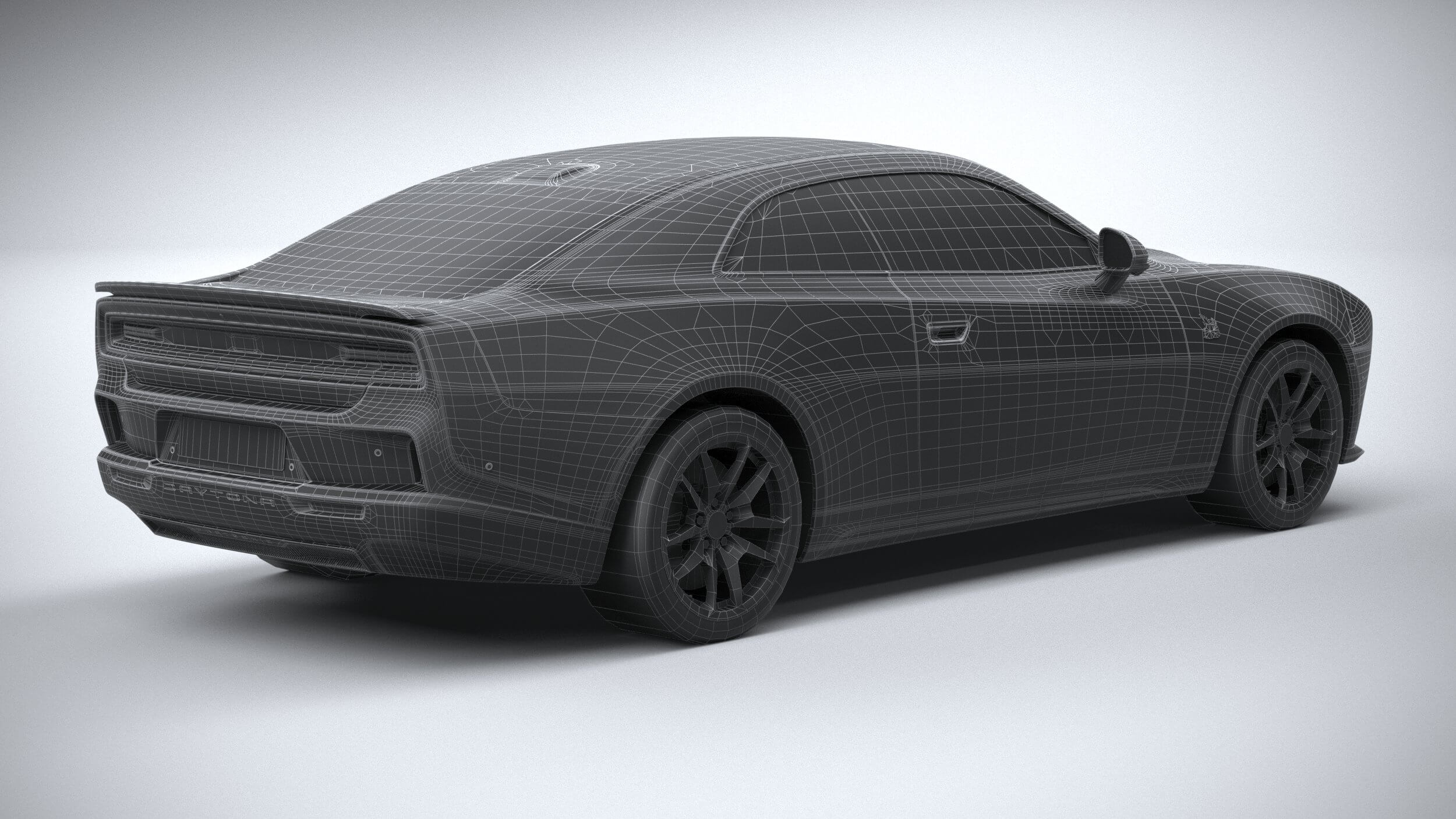 Dodge Charger Daytona 2024 Low Poly - 3D Model by SQUIR