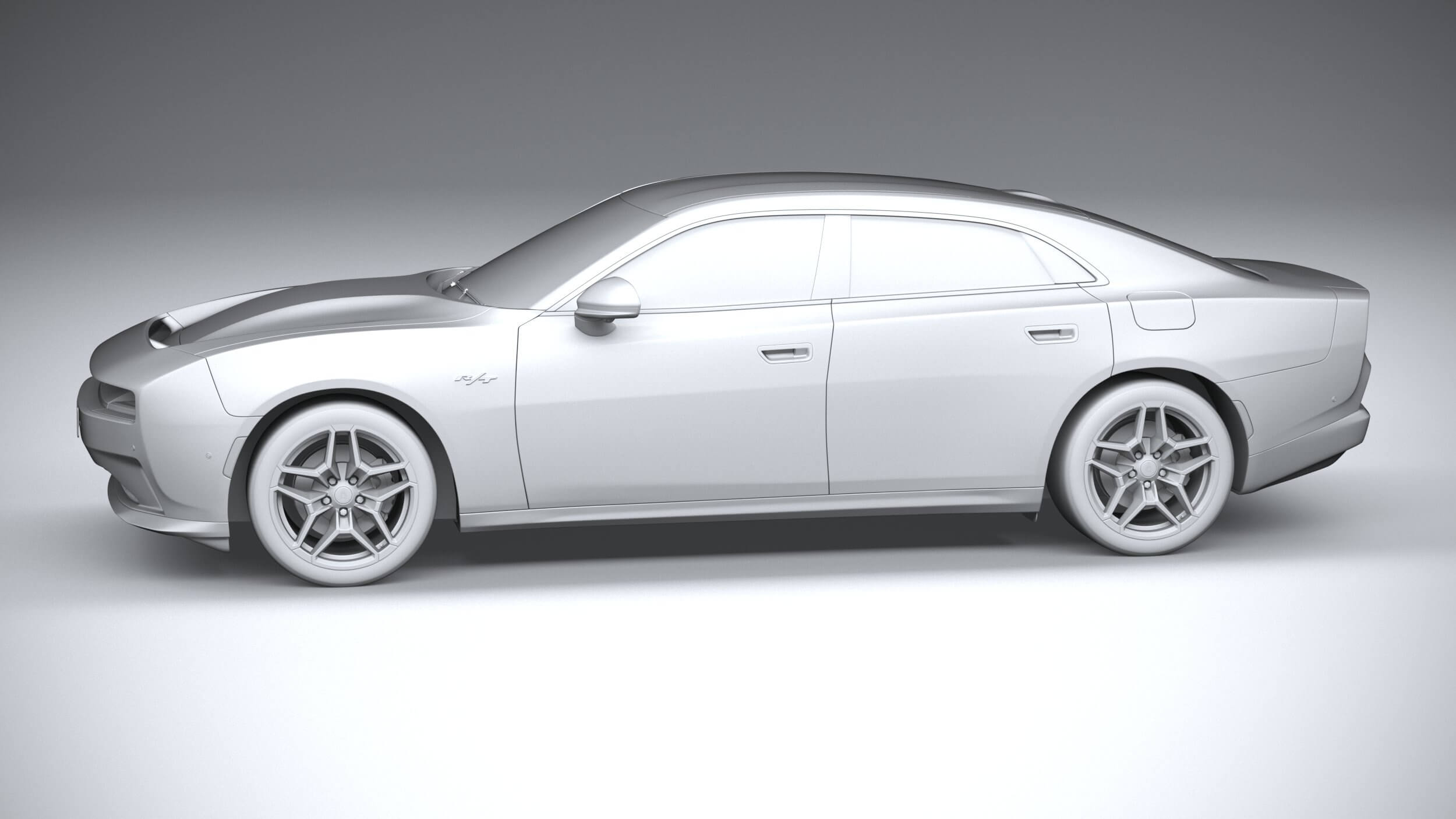 Dodge Charger Daytona 4-Door 2024 3D Model by SQUIR