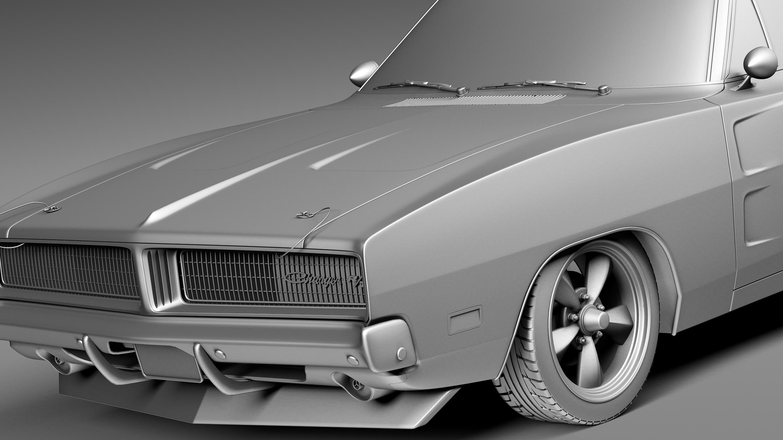 Dodge Charger Pro Touring 1968-1969 3D Model by SQUIR