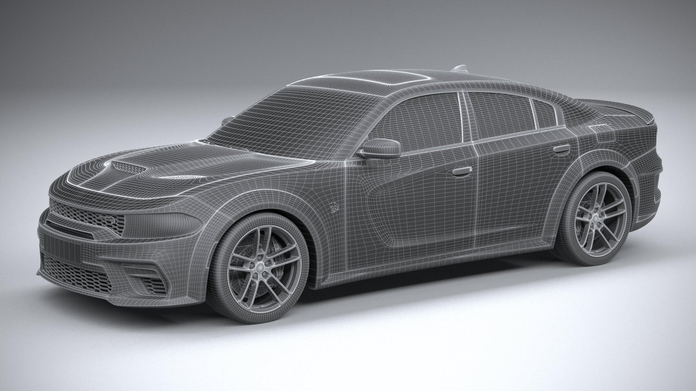 Dodge Charger SRT Hellcat Widebody 2020 - 3D Model by SQUIR