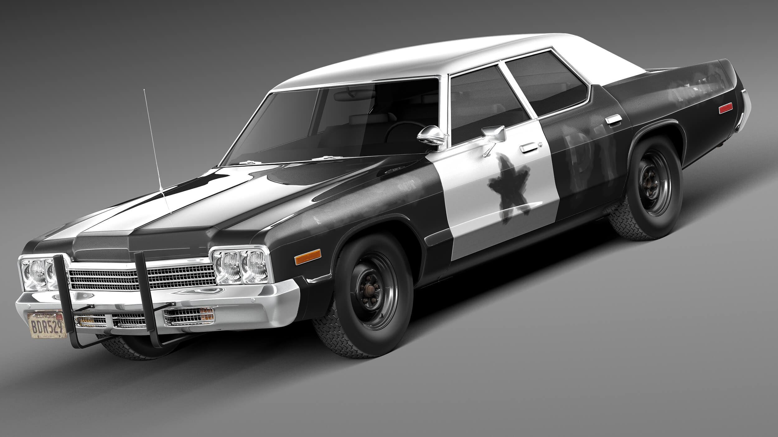 Dodge Monaco 1974 Bluesmobile - 3D Model by SQUIR