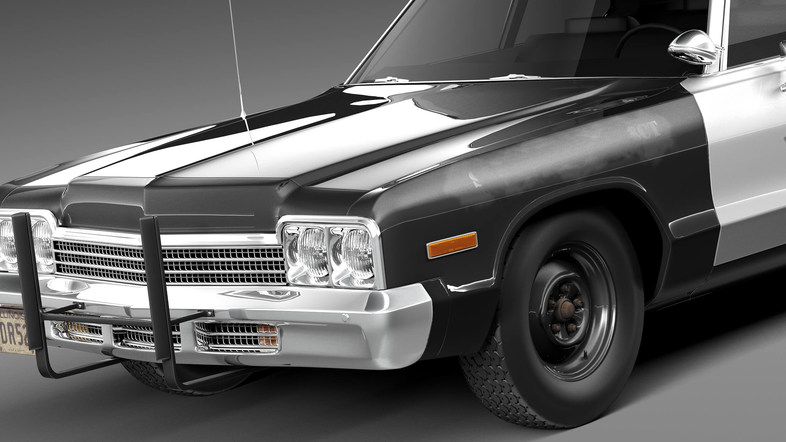 Dodge Monaco 1974 Bluesmobile - 3D Model by SQUIR