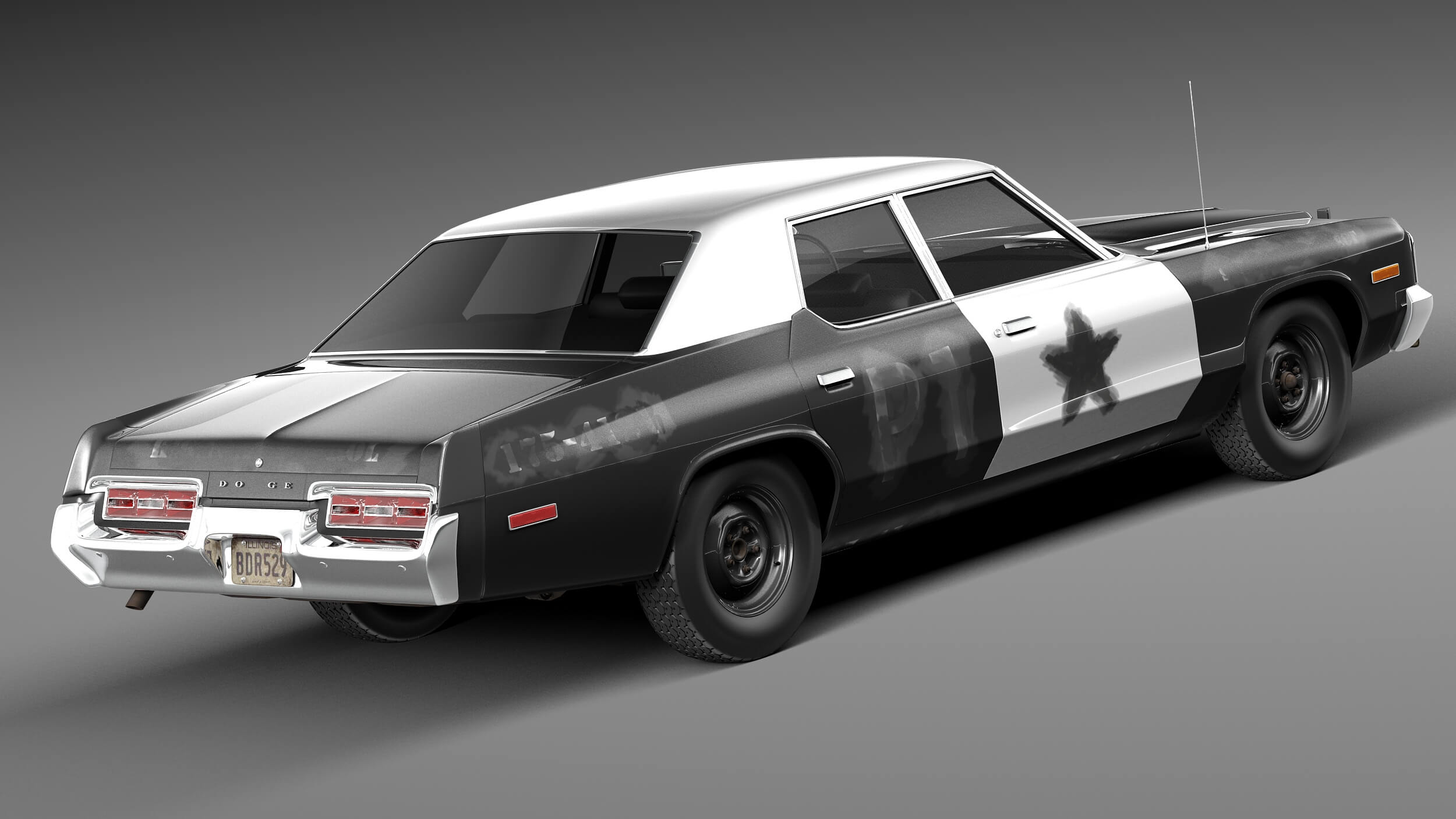 Dodge Monaco 1974 Bluesmobile - 3D Model by SQUIR