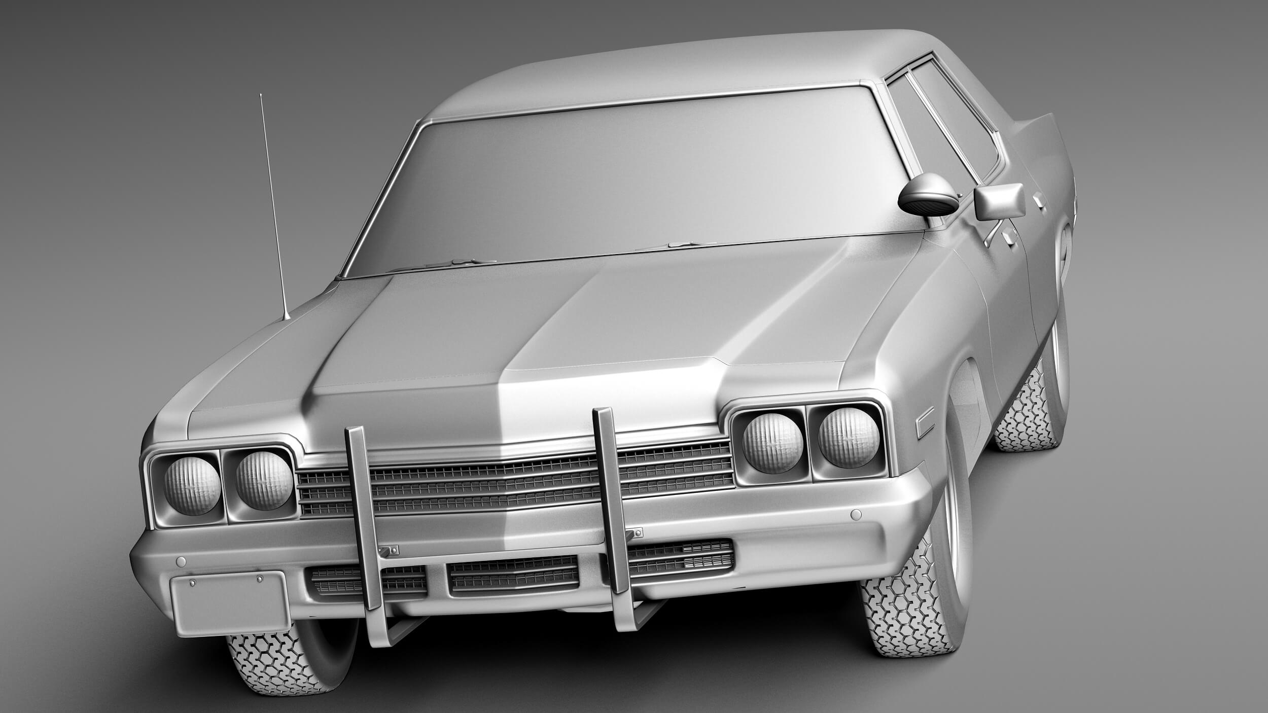 Dodge Monaco 1974 Bluesmobile - 3D Model by SQUIR