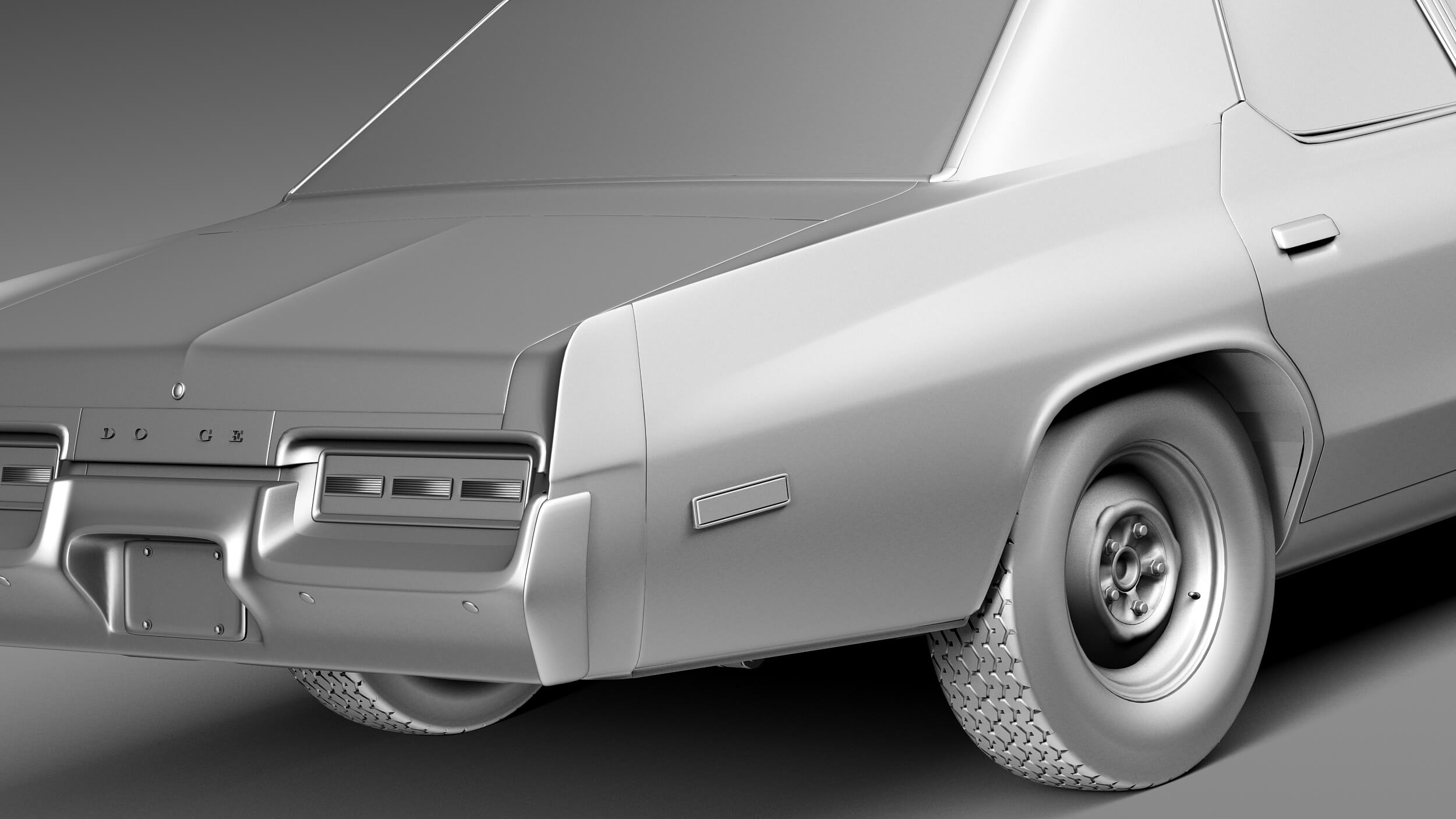 Dodge Monaco 1974 Bluesmobile - 3D Model by SQUIR