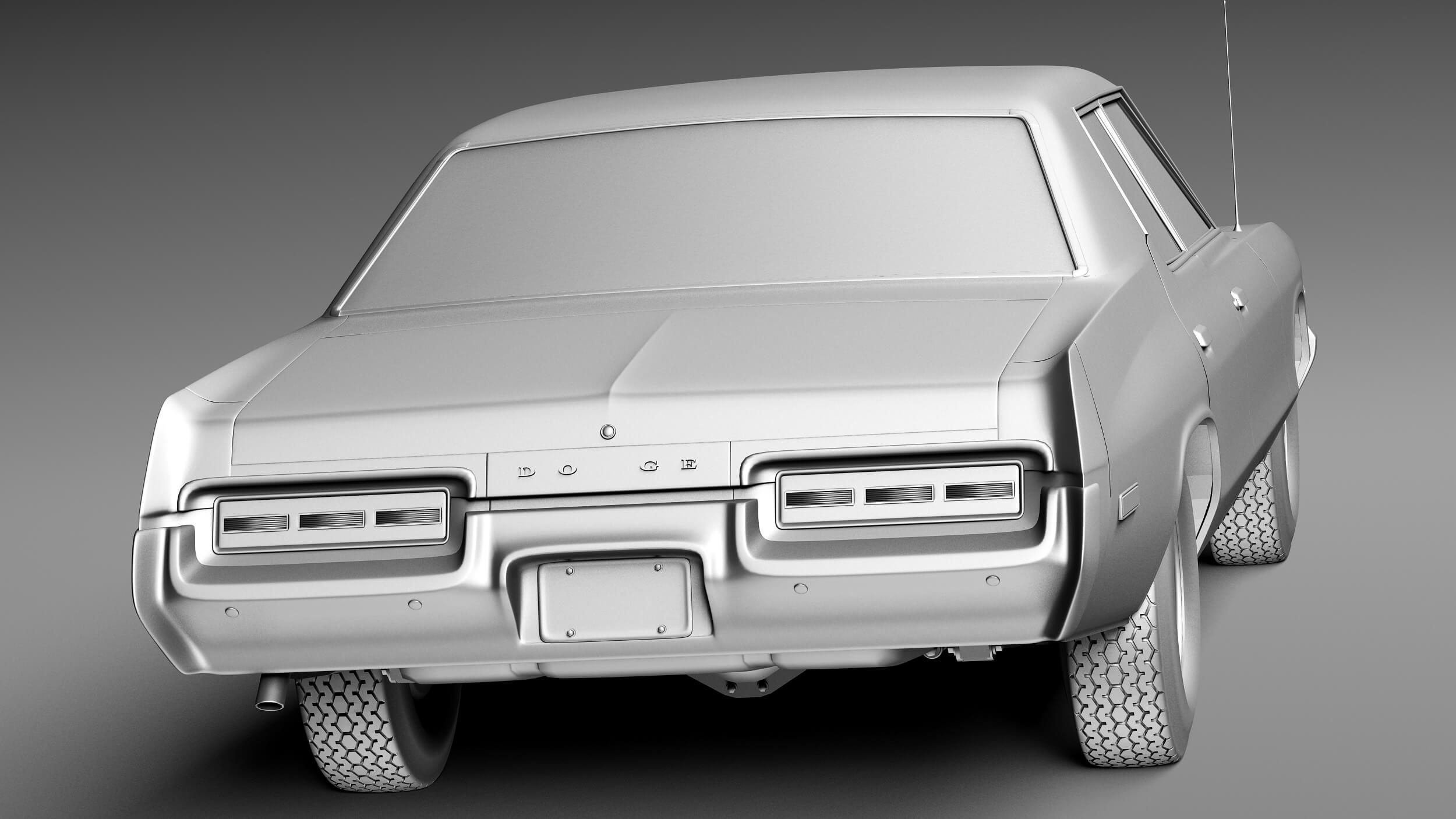 Dodge Monaco 1974 Bluesmobile - 3D Model by SQUIR