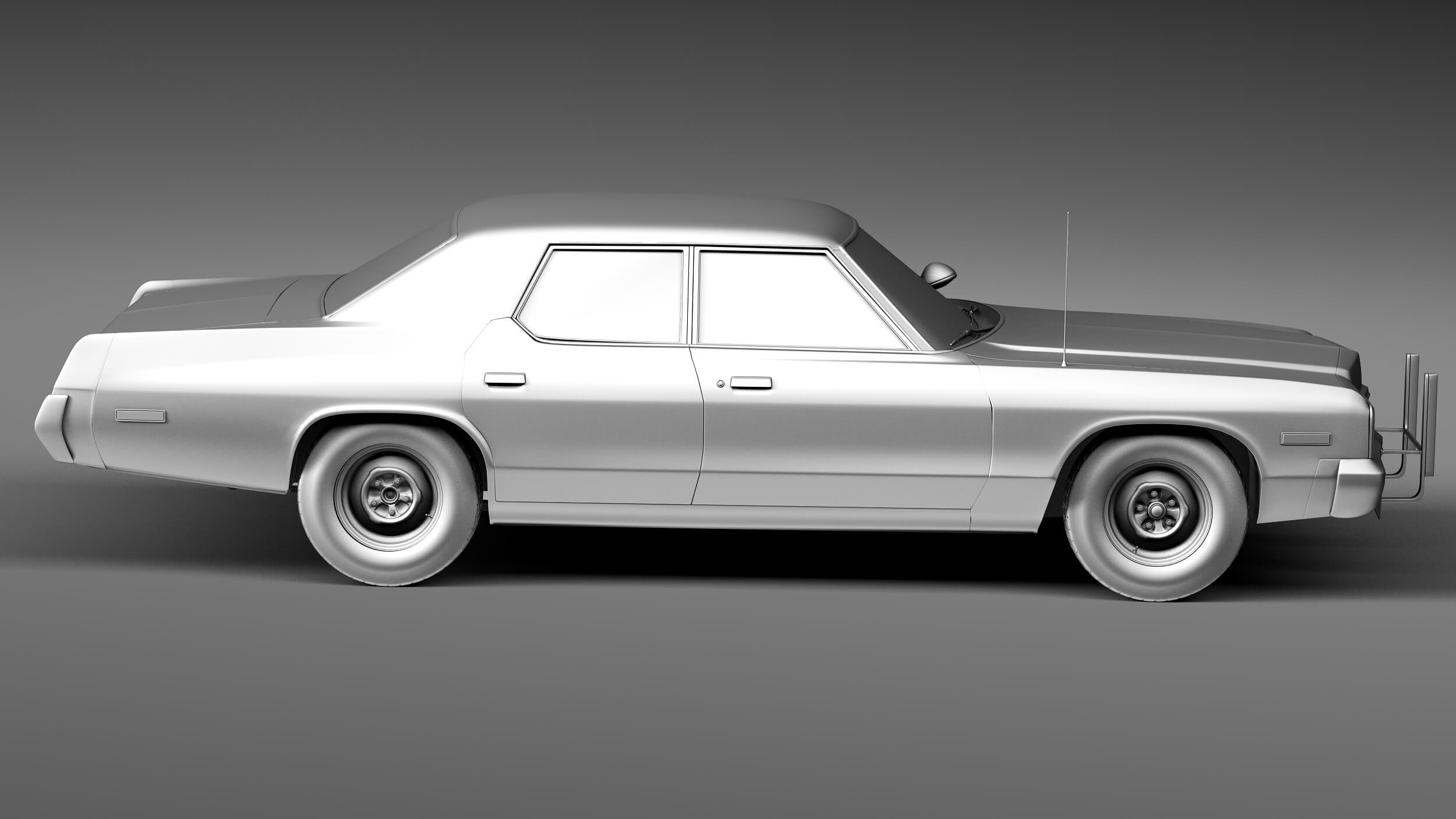 Dodge Monaco 1974 Bluesmobile - 3D Model by SQUIR