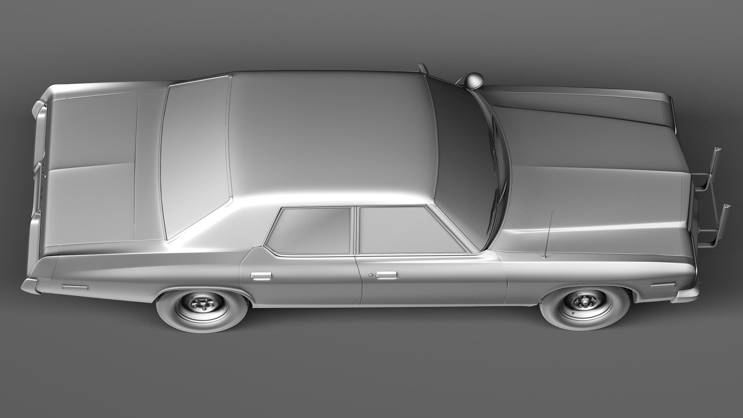 Dodge Monaco 1974 Bluesmobile - 3D Model by SQUIR