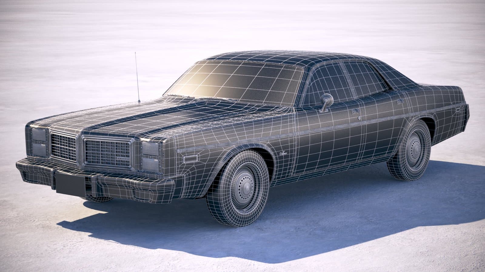 Dodge Monaco 1977 - 3D Model by SQUIR