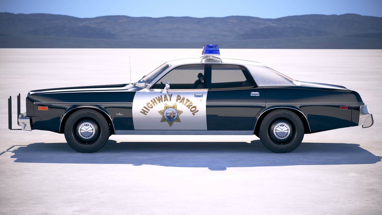 Dodge Monaco Police 1977 - 3D Model by SQUIR