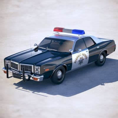 Dodge Monaco Police 1977 - 3D Model by SQUIR