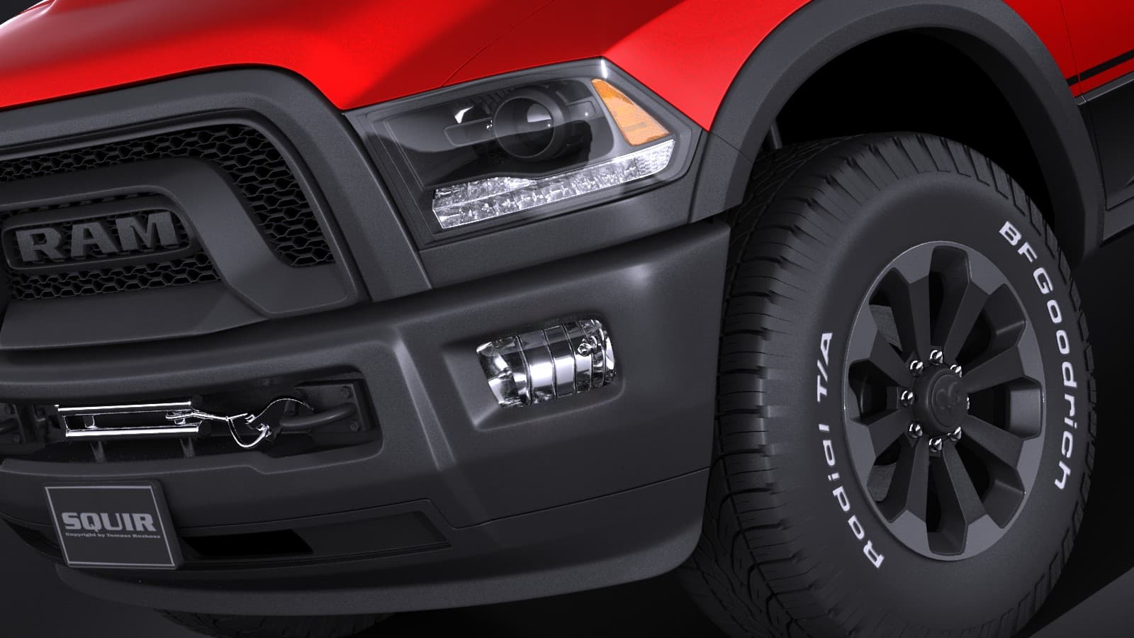 Dodge RAM 2500 PowerWagon 2015 (V-Ray) 3D Model by SQUIR