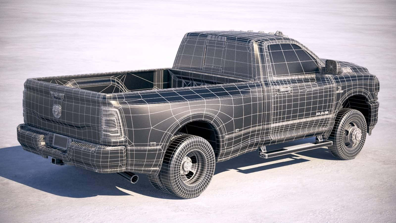 Dodge Ram 3500 HD Single Cab 2019 - 3D Model by SQUIR