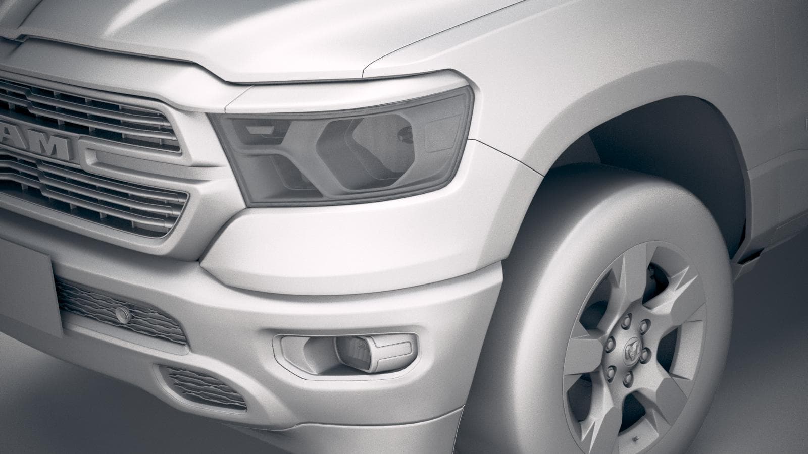 Dodge RAM BigHorn 2019 - 3D Model by SQUIR