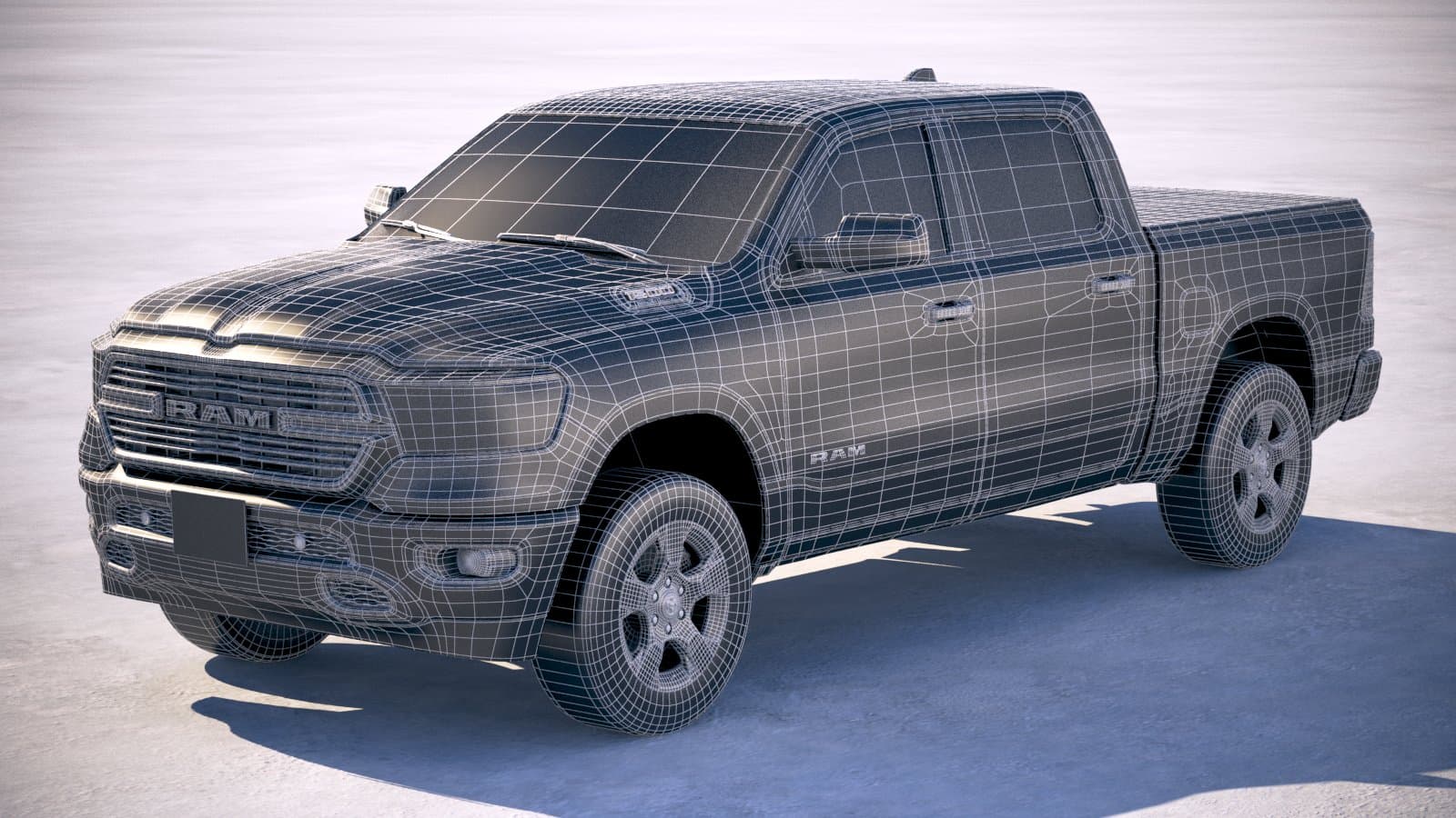 Dodge RAM BigHorn 2019 - 3D Model by SQUIR