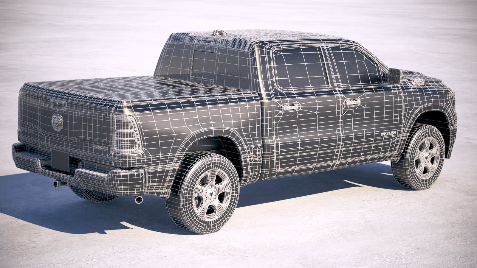 Dodge RAM BigHorn 2019 - 3D Model by SQUIR