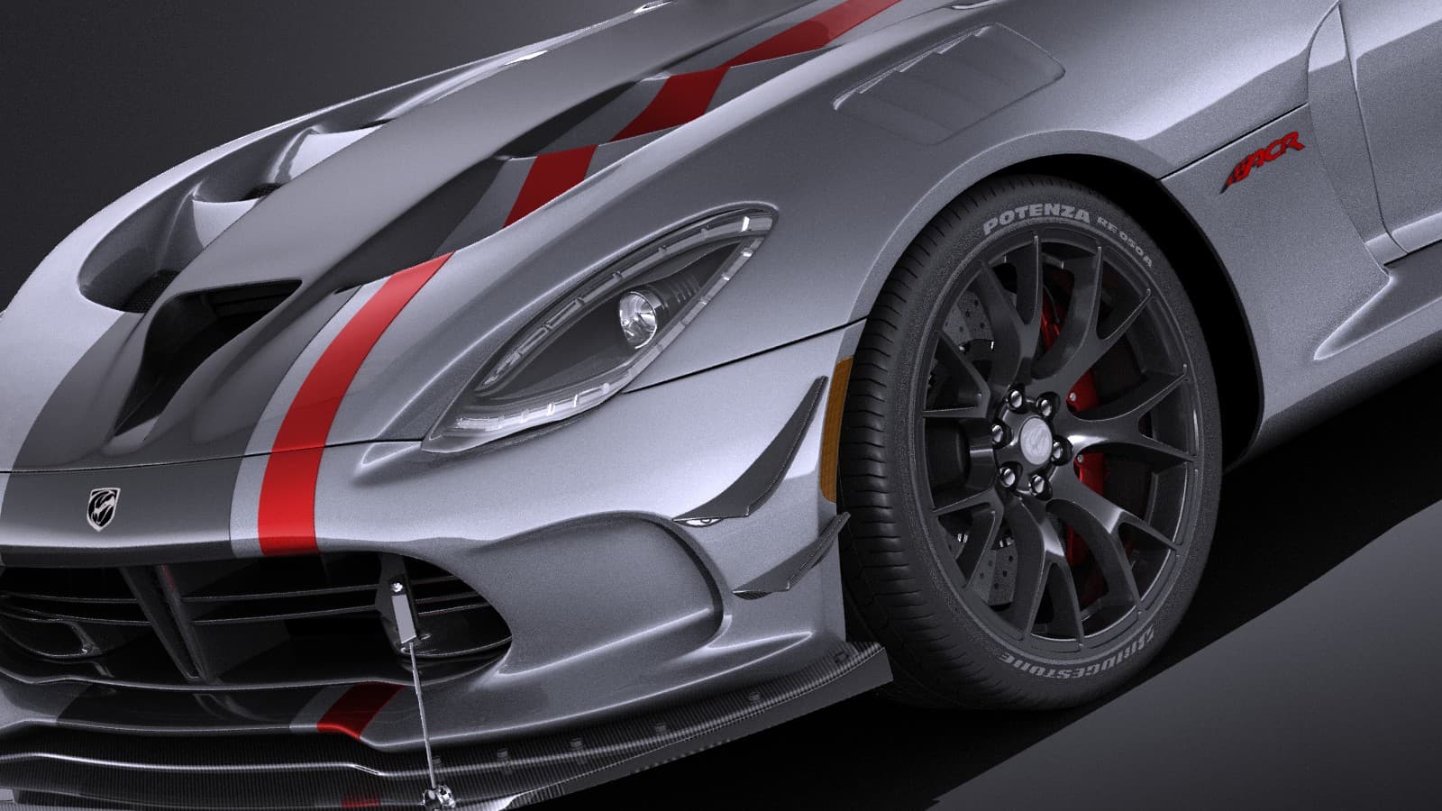 Dodge Viper ACR 2016 (V-Ray) 3D Model by SQUIR