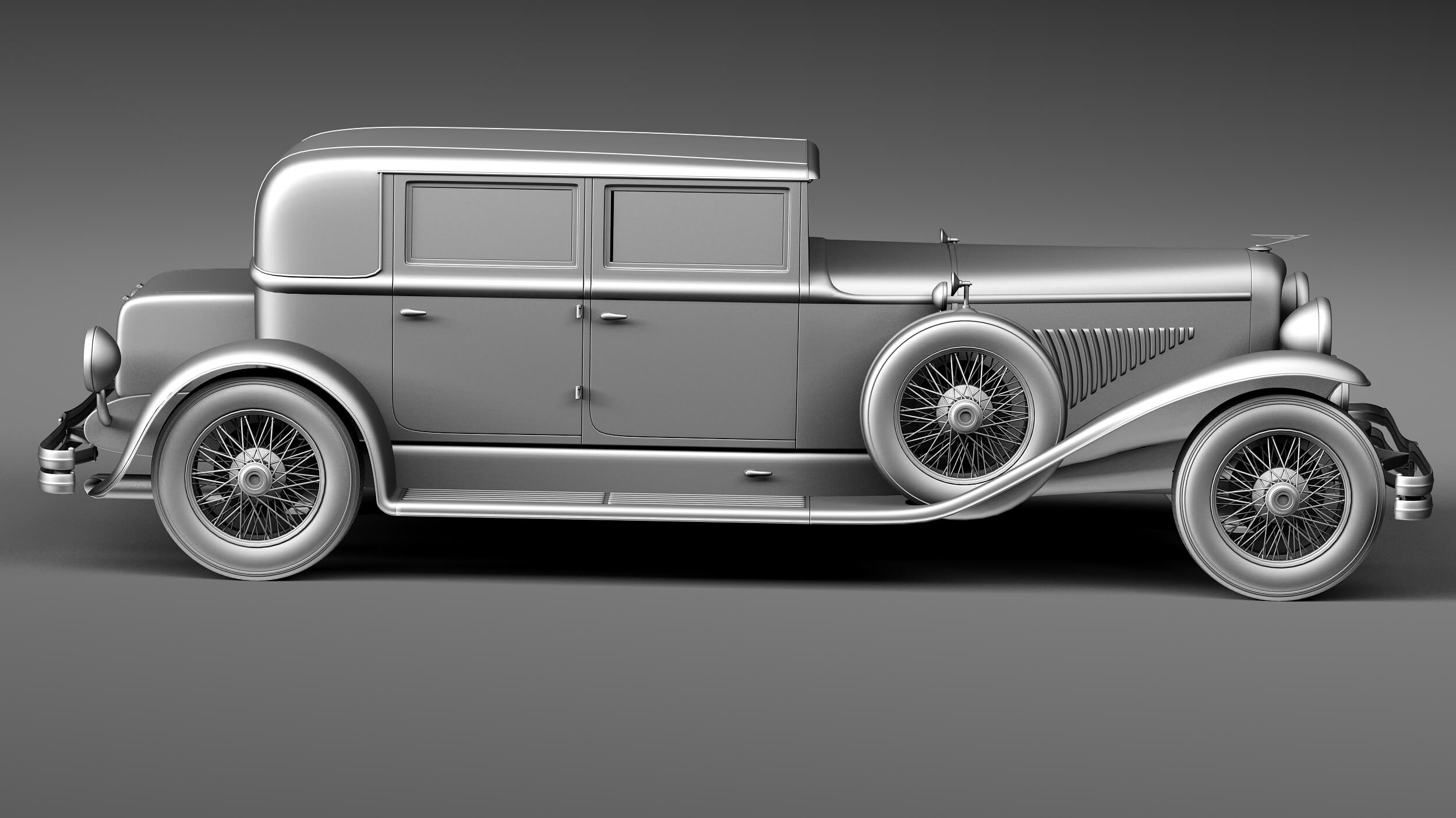 Duesenberg J 232 1930 Sedan - 3D Model by SQUIR