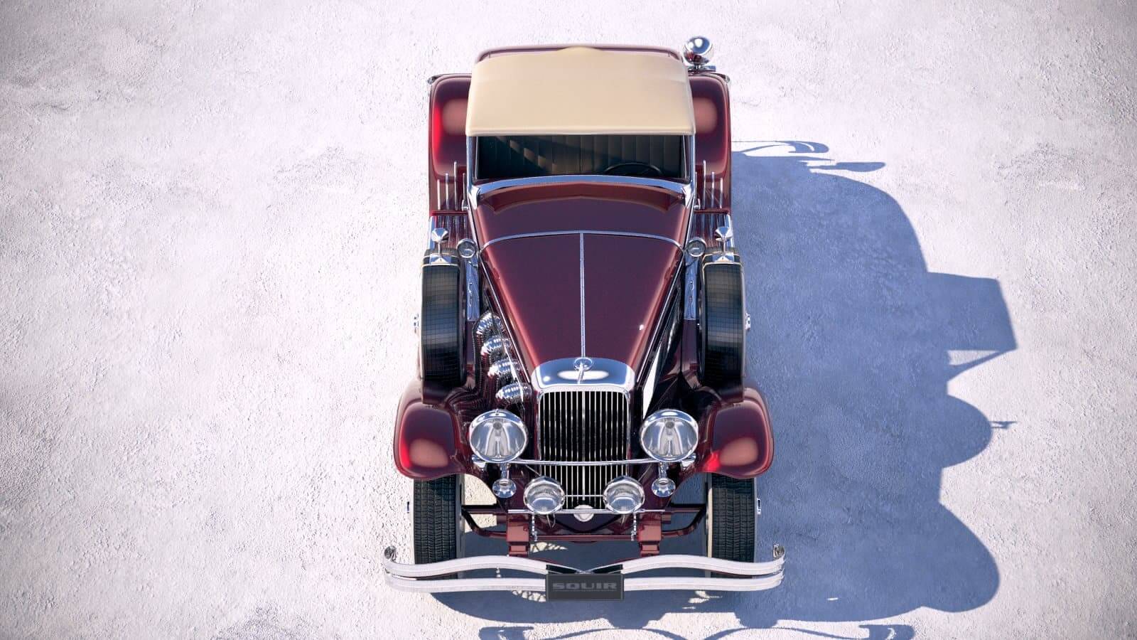 Duesenberg SJ Roadster 1935 (V-Ray) 3D Model by SQUIR