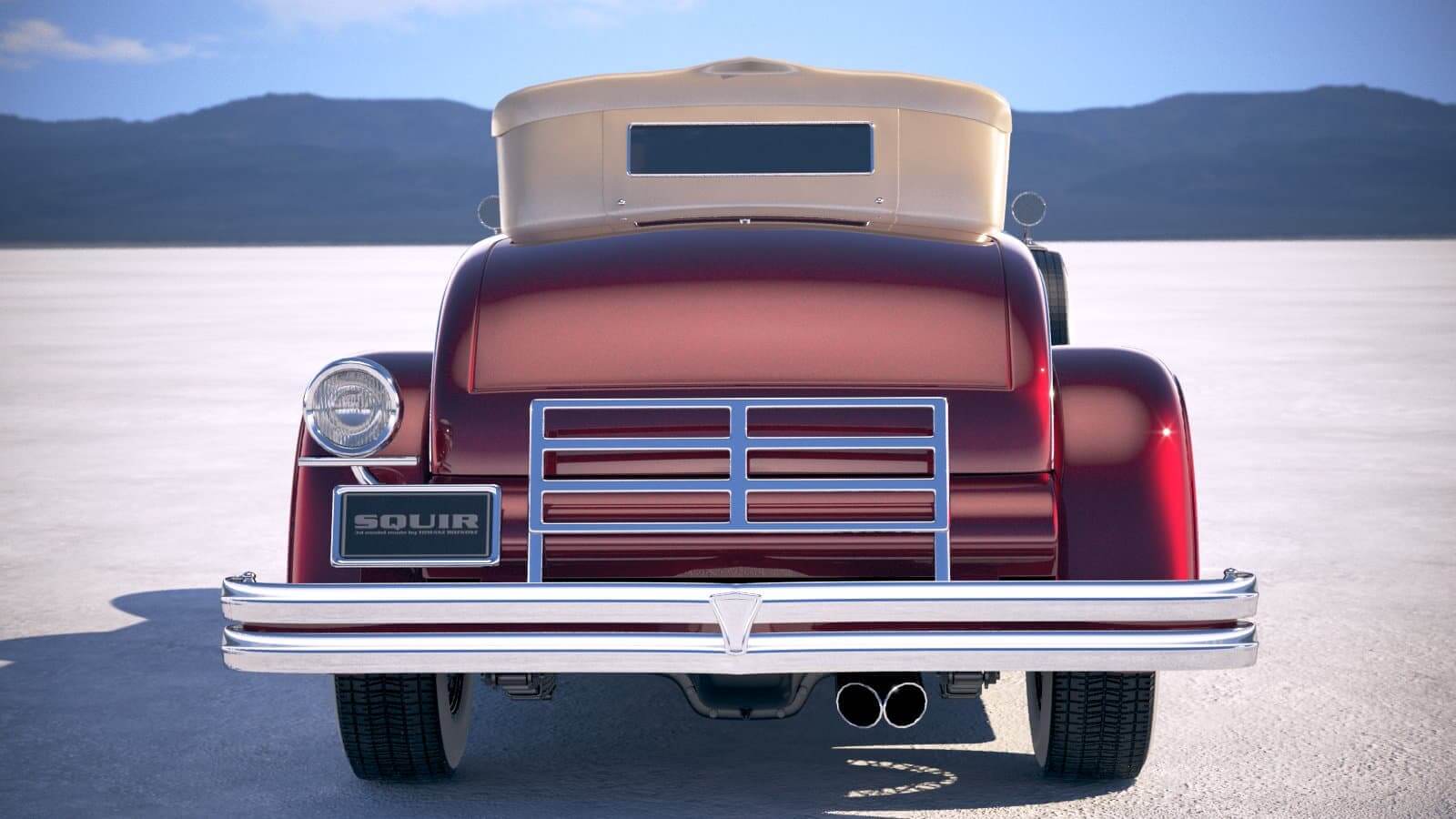 Duesenberg SJ Roadster 1935 (V-Ray) 3D Model by SQUIR