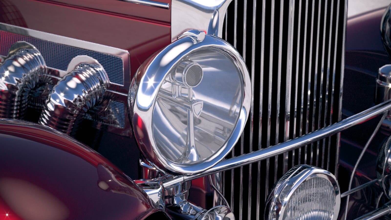 Duesenberg SJ Roadster 1935 (V-Ray) 3D Model by SQUIR