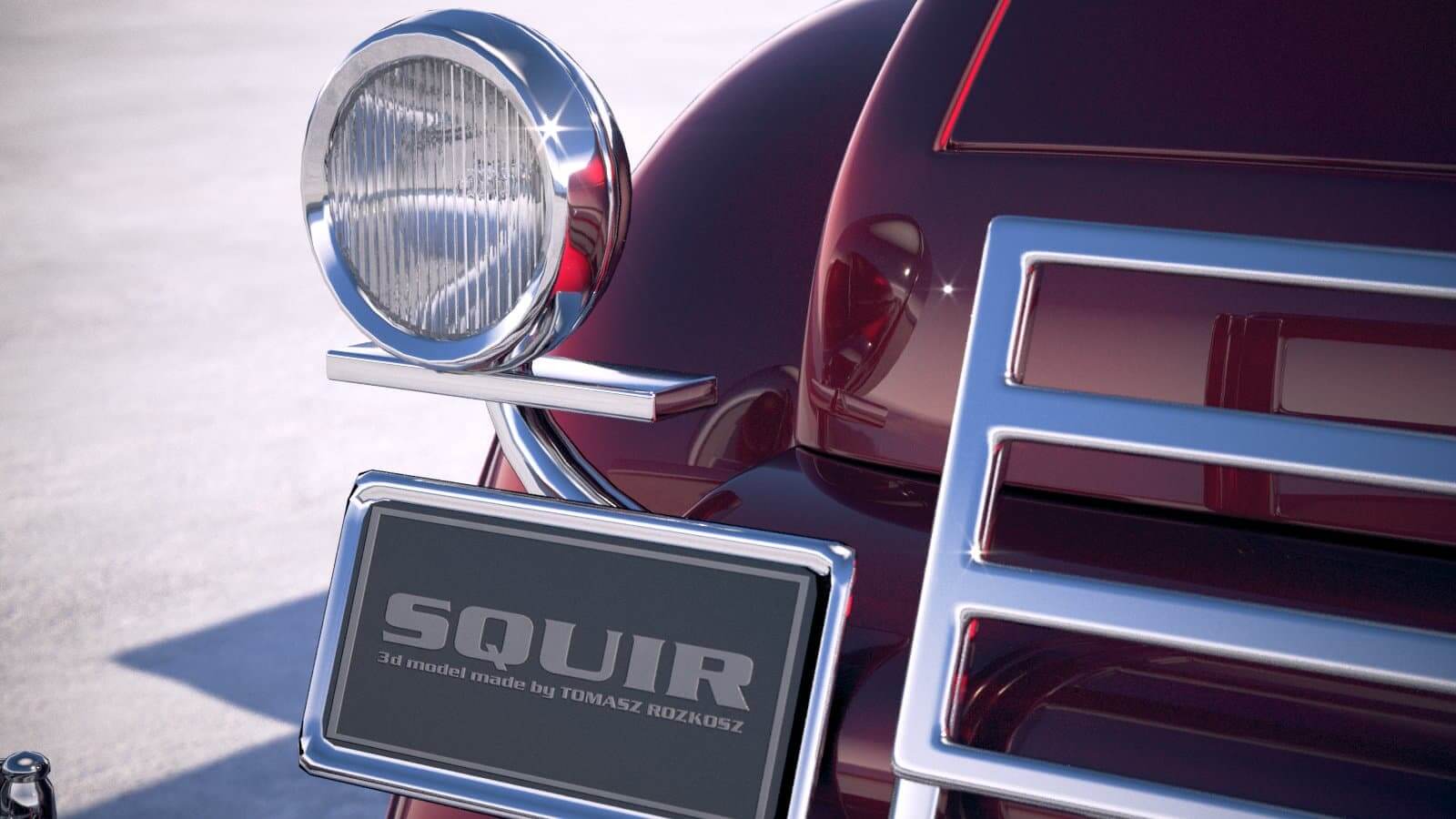 Duesenberg SJ Roadster 1935 (V-Ray) 3D Model by SQUIR