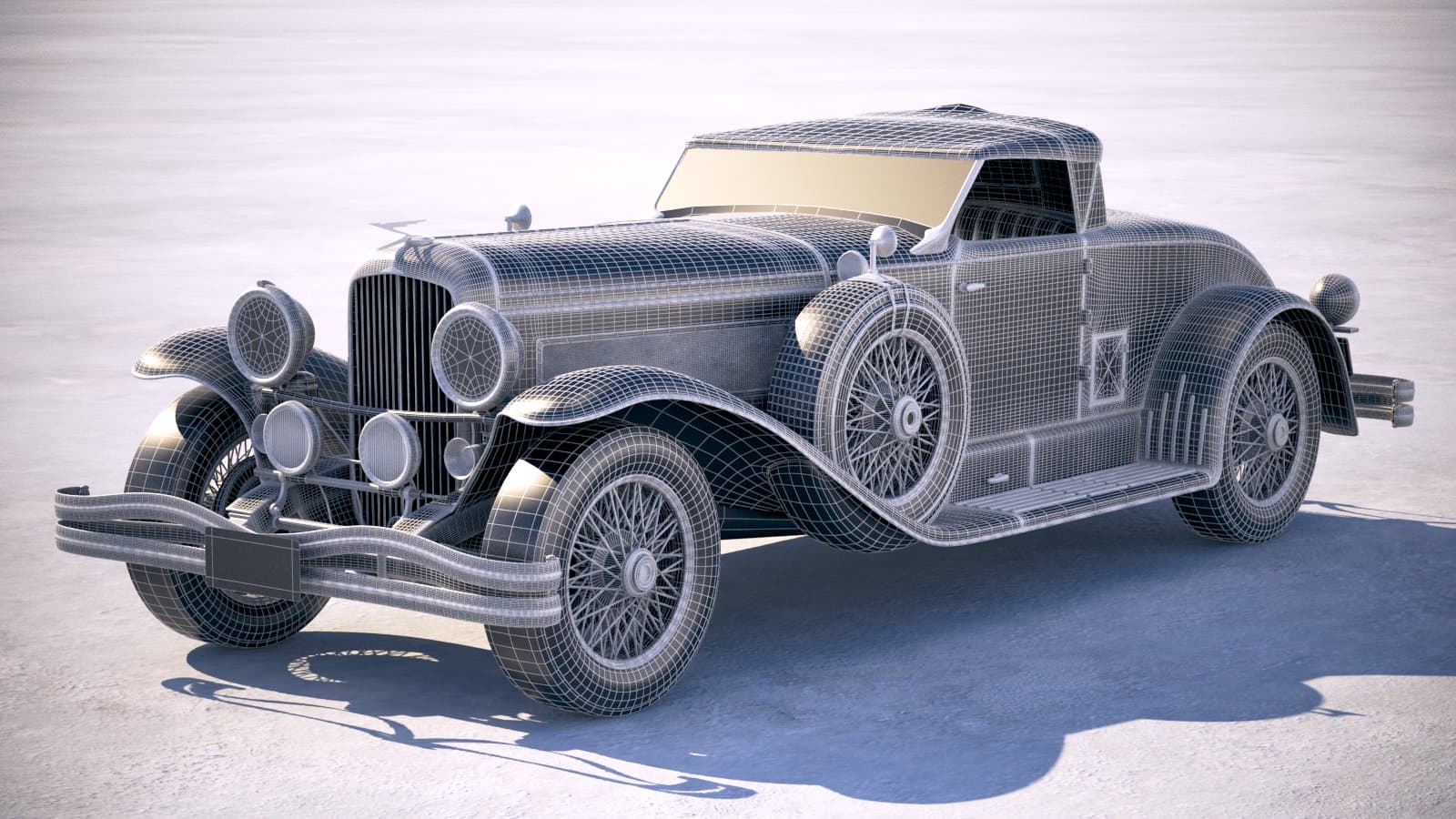 Duesenberg SJ Roadster 1935 (V-Ray) 3D Model by SQUIR