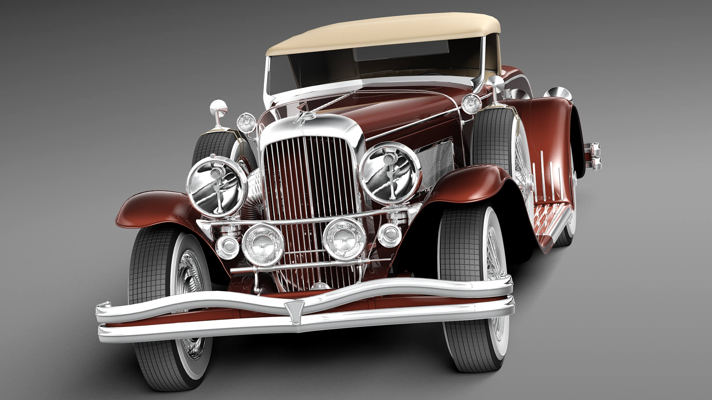 Duesenberg SJ Roadster 1935 - 3D Model by SQUIR