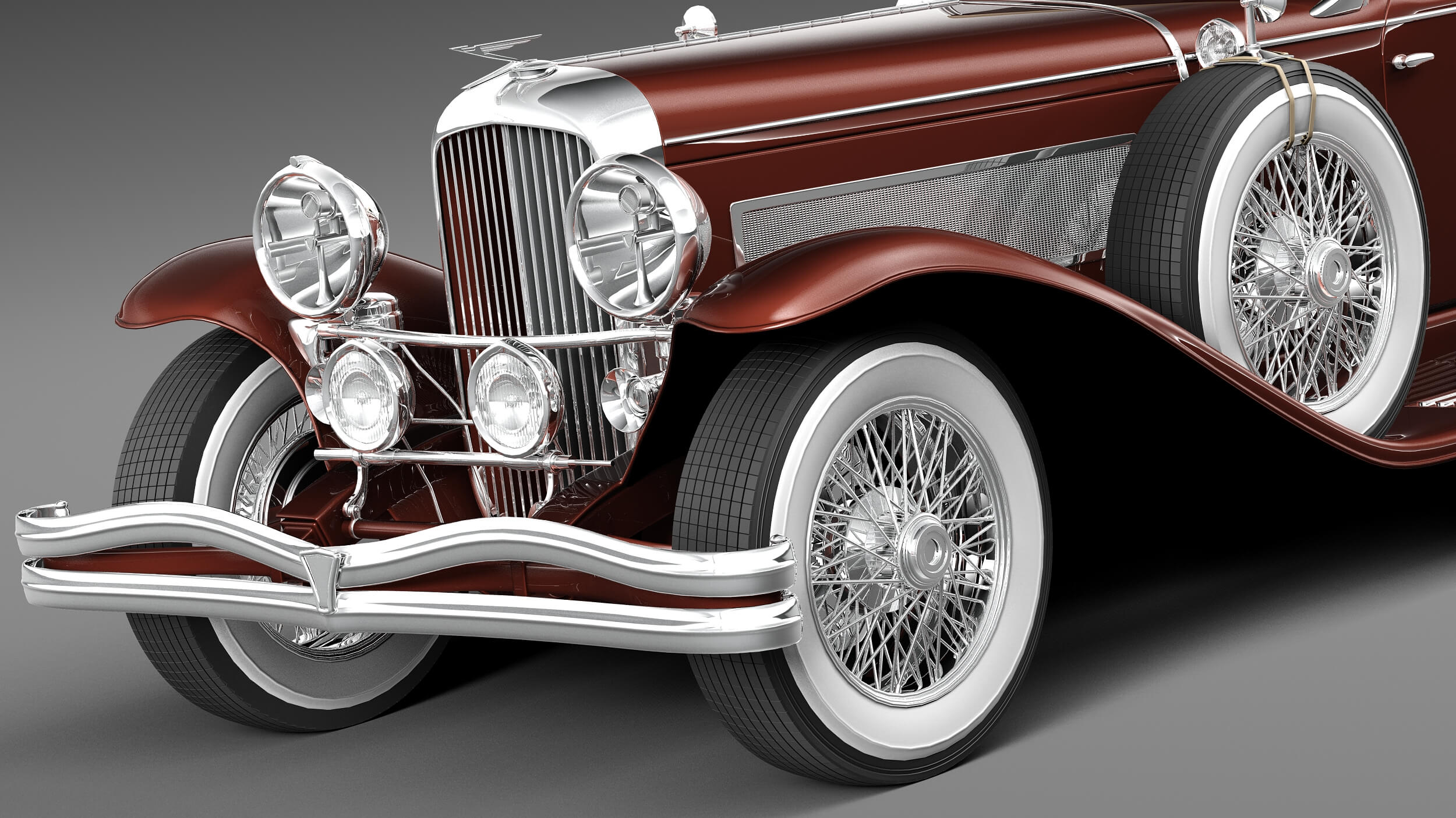 Duesenberg SJ Roadster 1935 - 3D Model by SQUIR