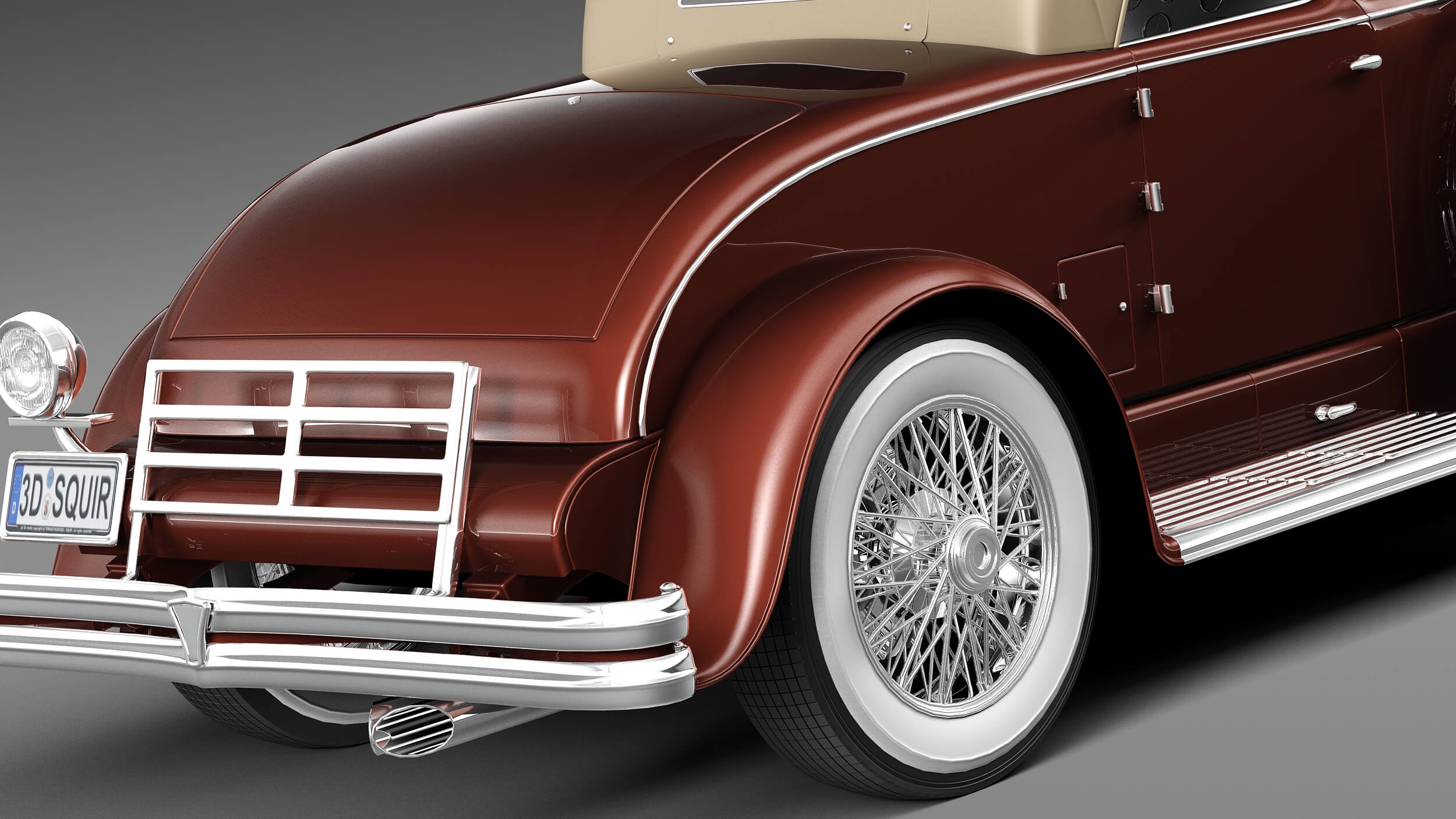 Duesenberg SJ Roadster 1935 - 3D Model by SQUIR