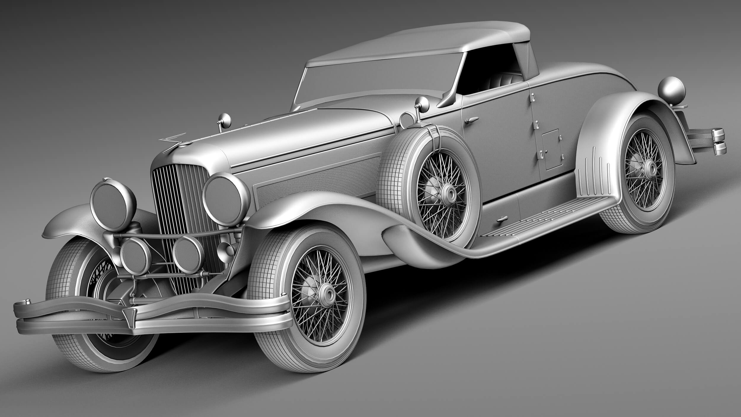 Duesenberg SJ Roadster 1935 - 3D Model by SQUIR