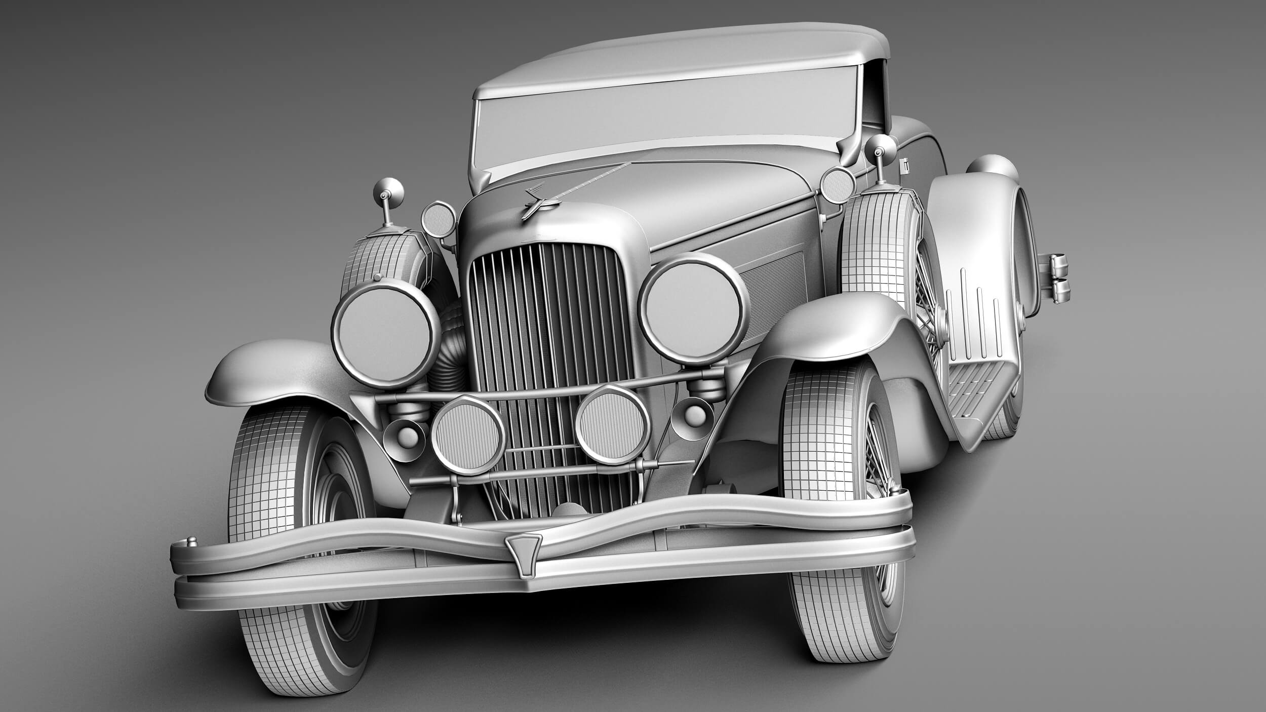 Duesenberg SJ Roadster 1935 - 3D Model by SQUIR