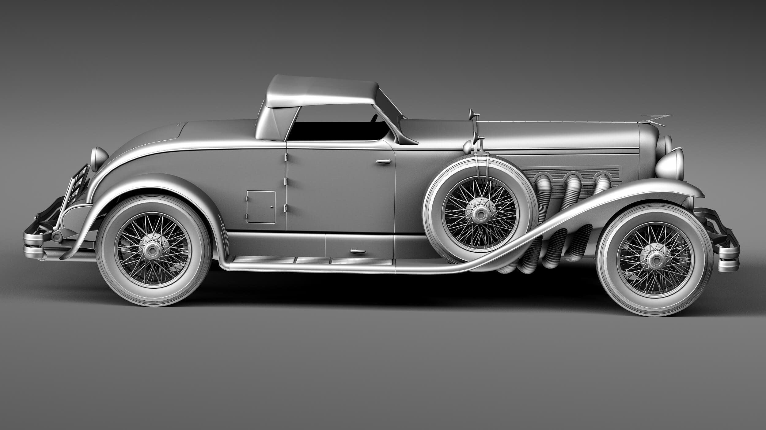 Duesenberg SJ Roadster 1935 - 3D Model by SQUIR