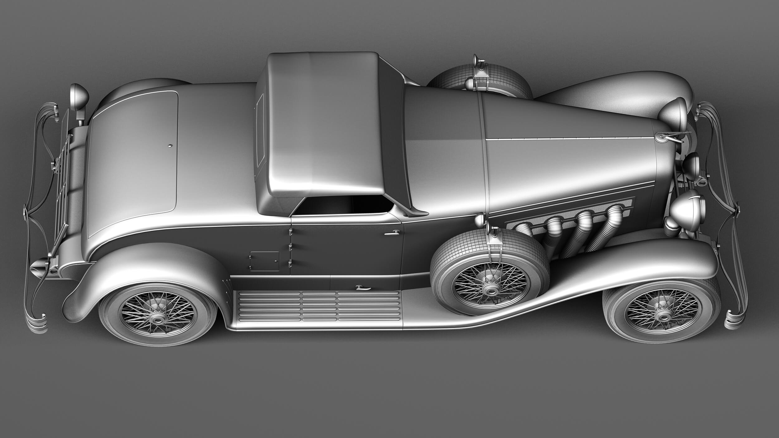 Duesenberg SJ Roadster 1935 - 3D Model by SQUIR