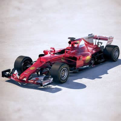 F1 Ferrari 2017 SF70H - 3D Model by SQUIR